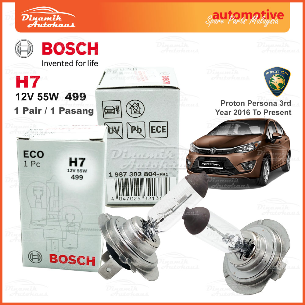 Proton Persona VVT Year 2016 To 2025 Headlamp Halogen Light Bulb Bosch ...