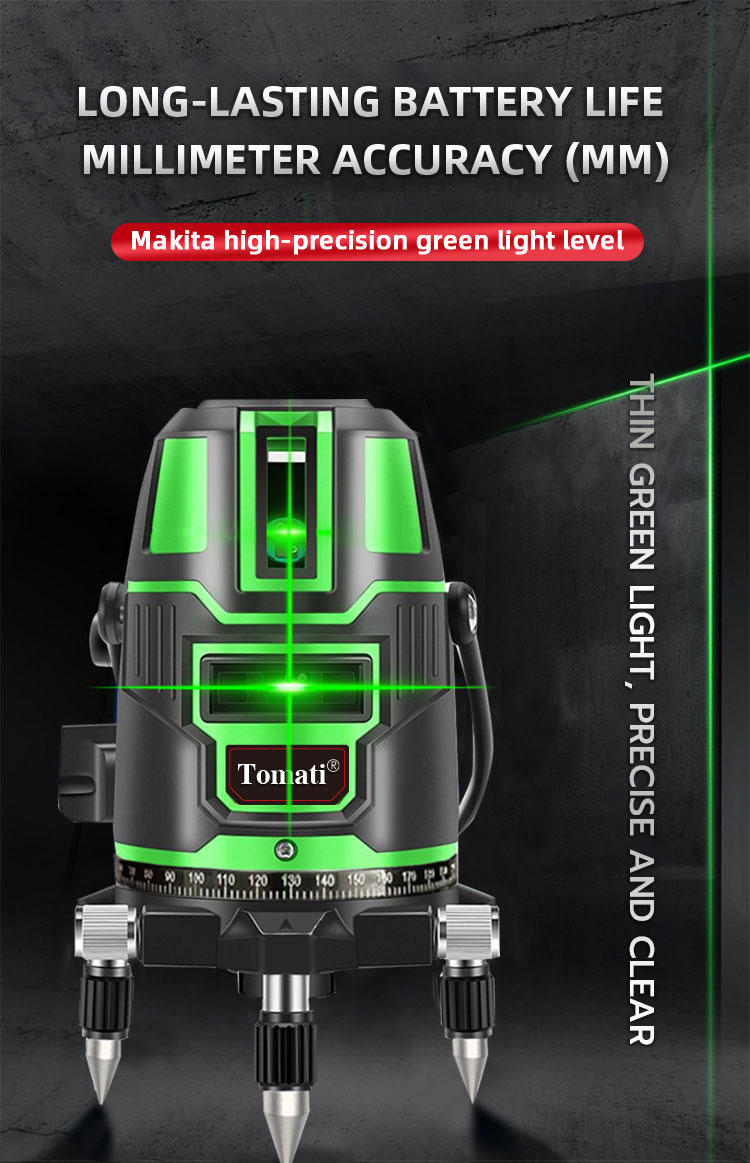 Makita 2/5 Lines Laser Level Tools 3D 360 degrees Green Light Laser ...