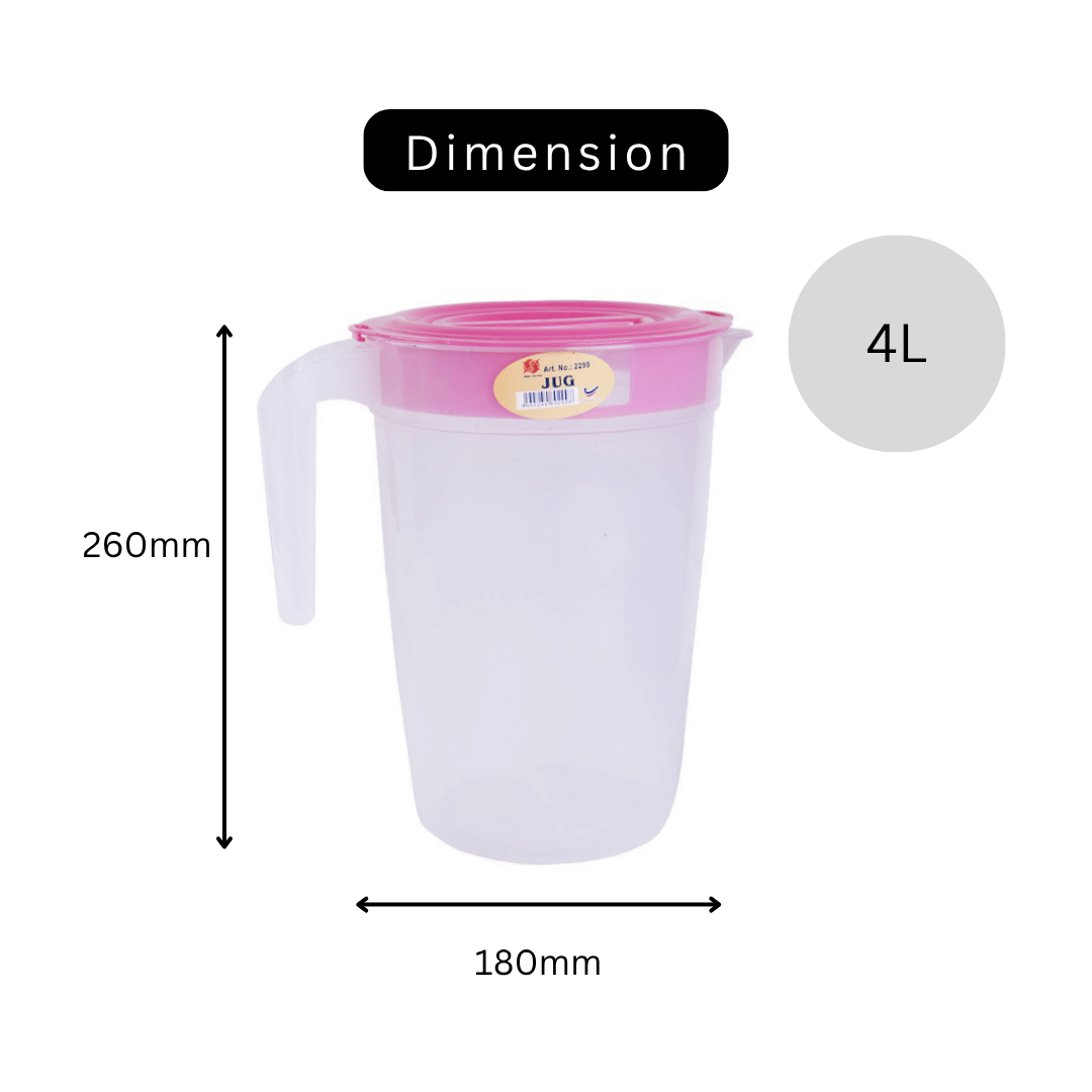 Twins Dolphin Plastic Water Jug 3Litres 4 Litres Jag Air Plastik Juice ...