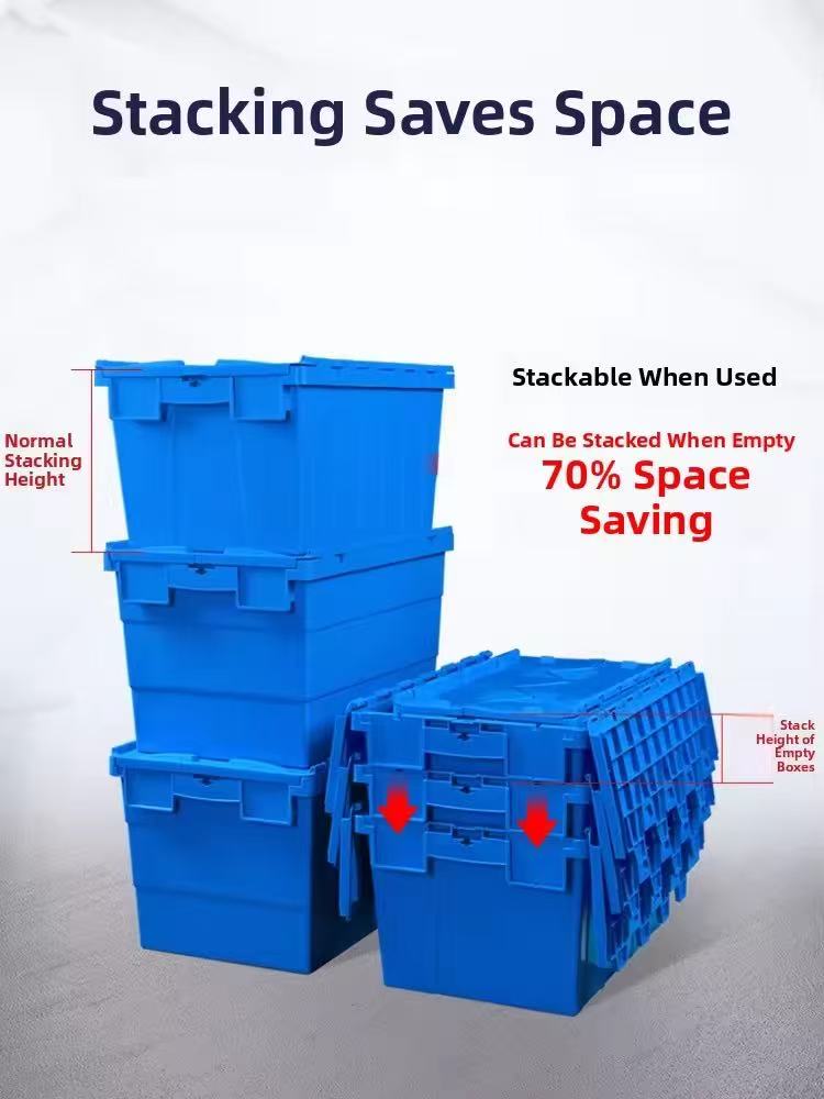 Plastic Security Tote Box Stackable Storage Box Bekas Industri 储物盒 ...