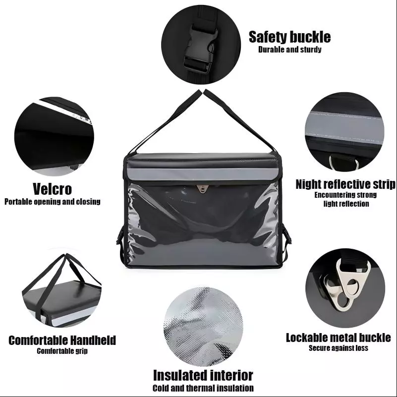 Food Delivery Bag delivery bag Sling Bag Hantar Motorcycle Insulated ...