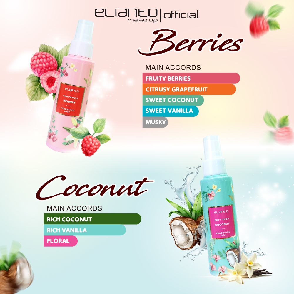 Elianto Perfumed Body Mist (100ml) Body Spray Fragrance Mist Pewangi ...