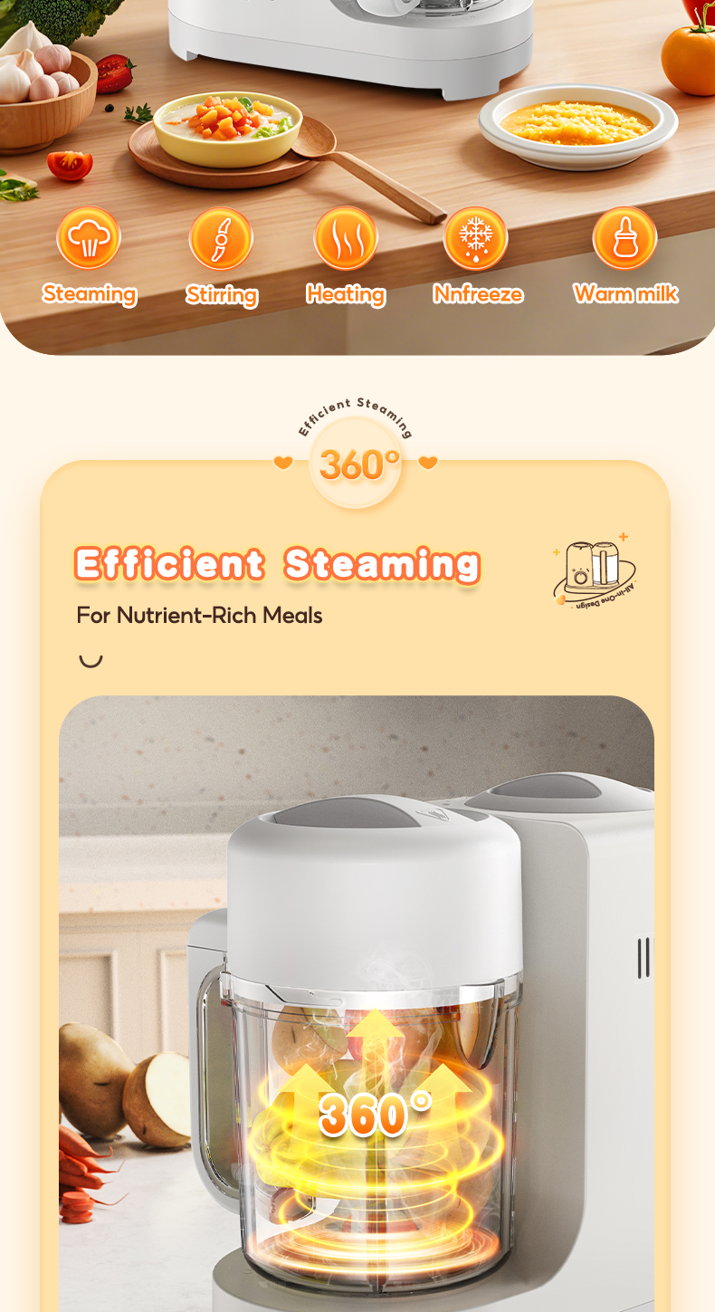 Kiumo Multifunctional Baby Food Processor blender baby baby food ...