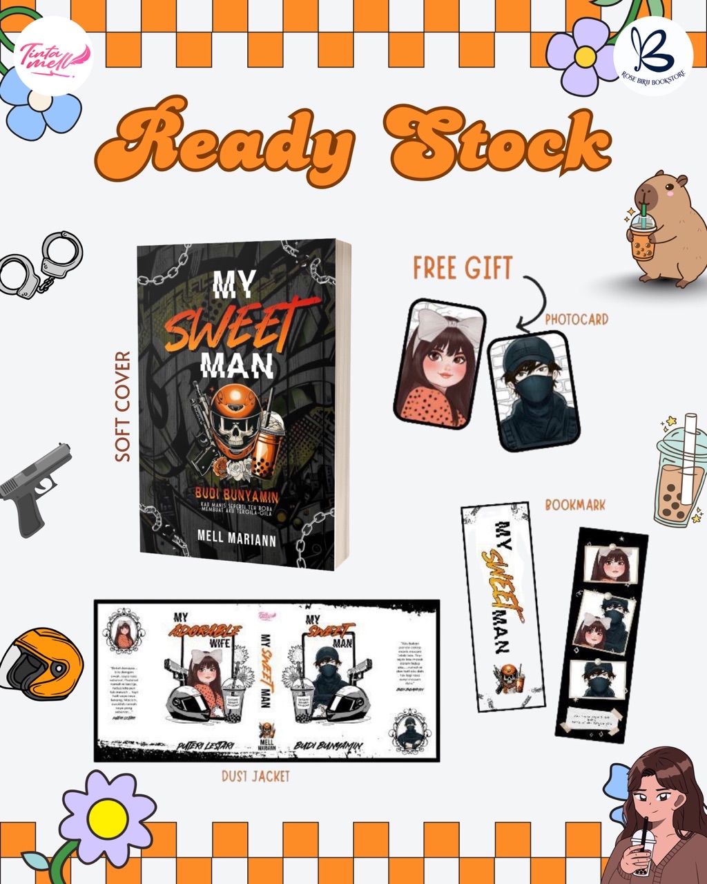 NOVEL MY SWEET MAN - MELL MARIANN + free dusk jacket & photocard ...