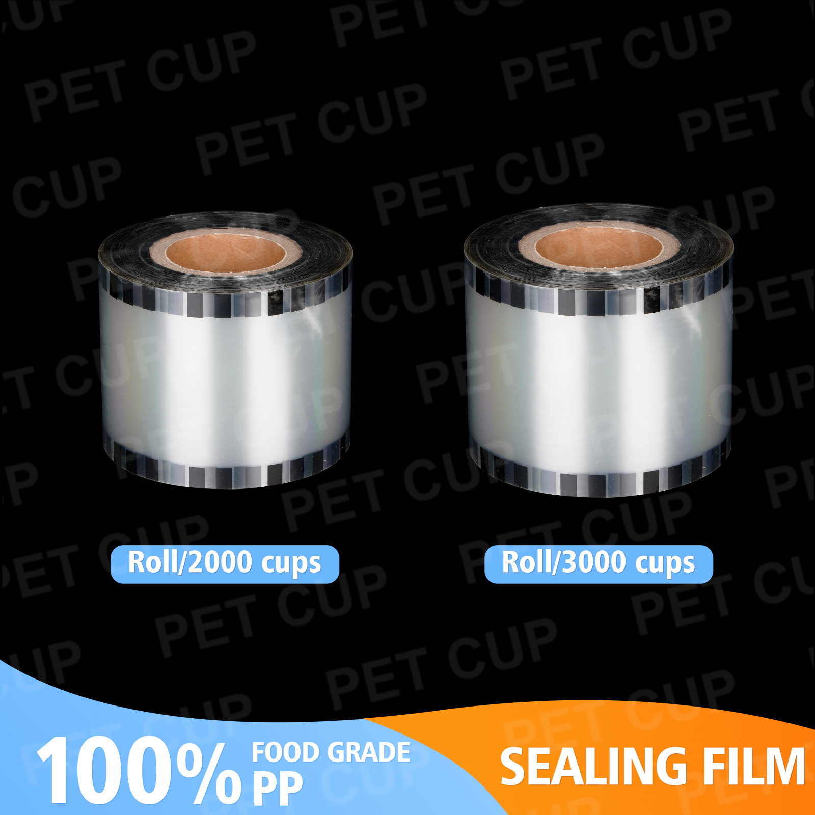 [Ready Stock] 2000/3000pcs Bubble Tea Coffee Juice PP Cup Sealer Film ...