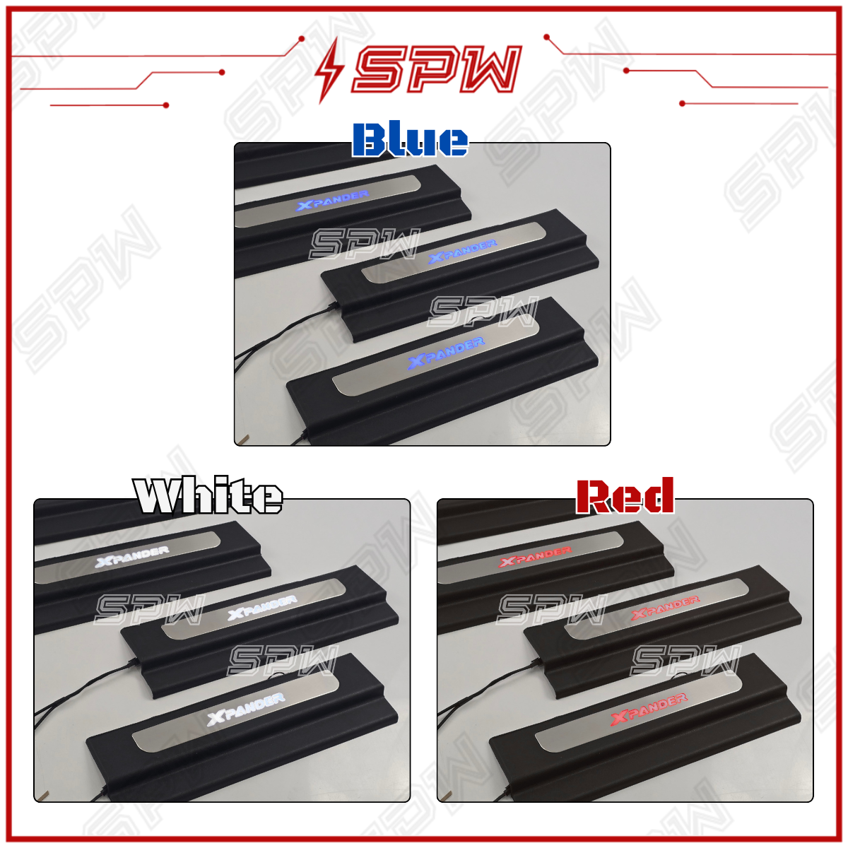 Mitsubishi Xpander V2 Side Step LED Side Steel Plate Door Sill Plate ...