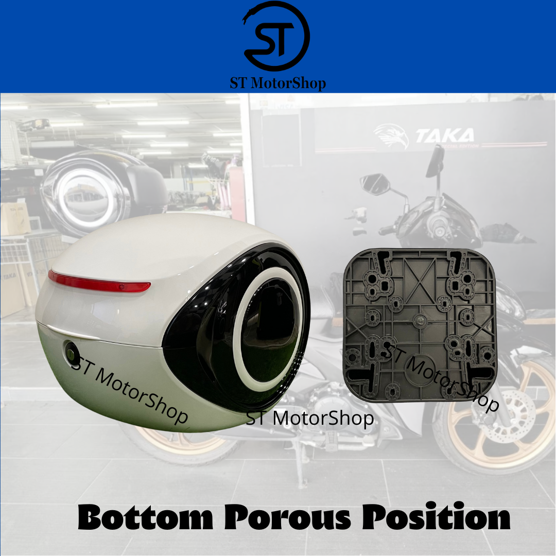 Alien Tail Box Siput Motorcycle Top Box Kotak Motor 35 Litre With ...