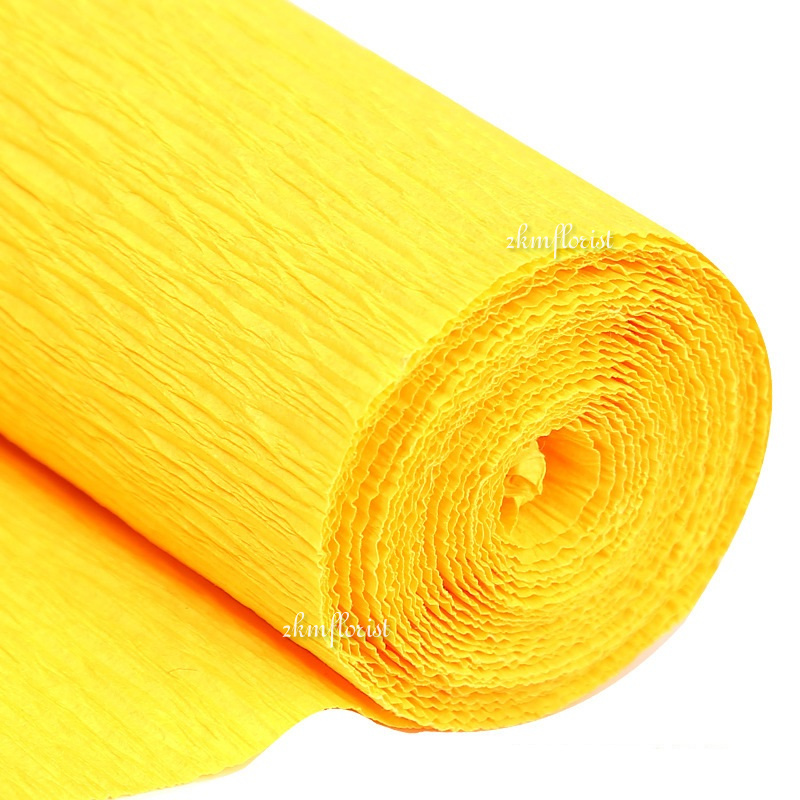 (250x50cm) CREPE PAPER Roll Flower Wrapping 皱纹纸 Bouquet Gift Florist ...