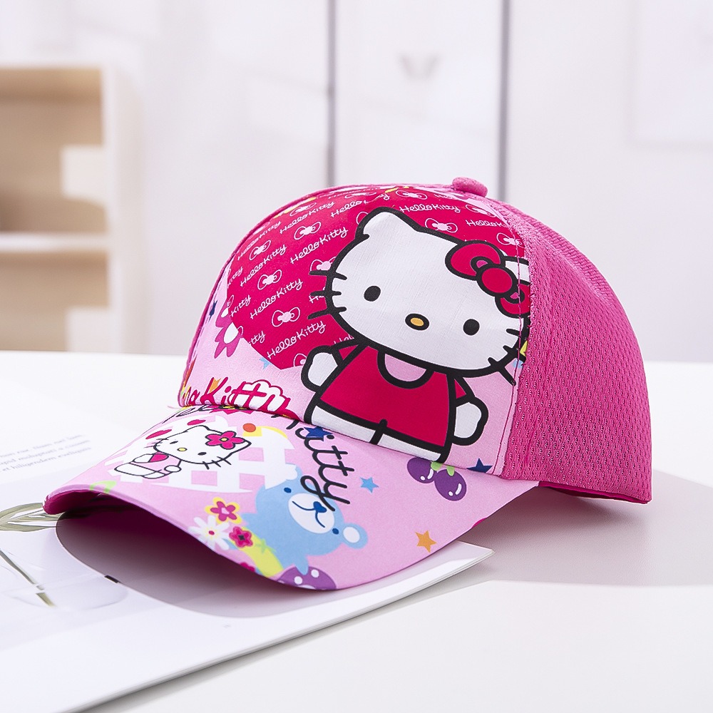 Topi Budak Lelaki Perempuan Kids Cartoon Cap Spiderman Frozen Hello ...