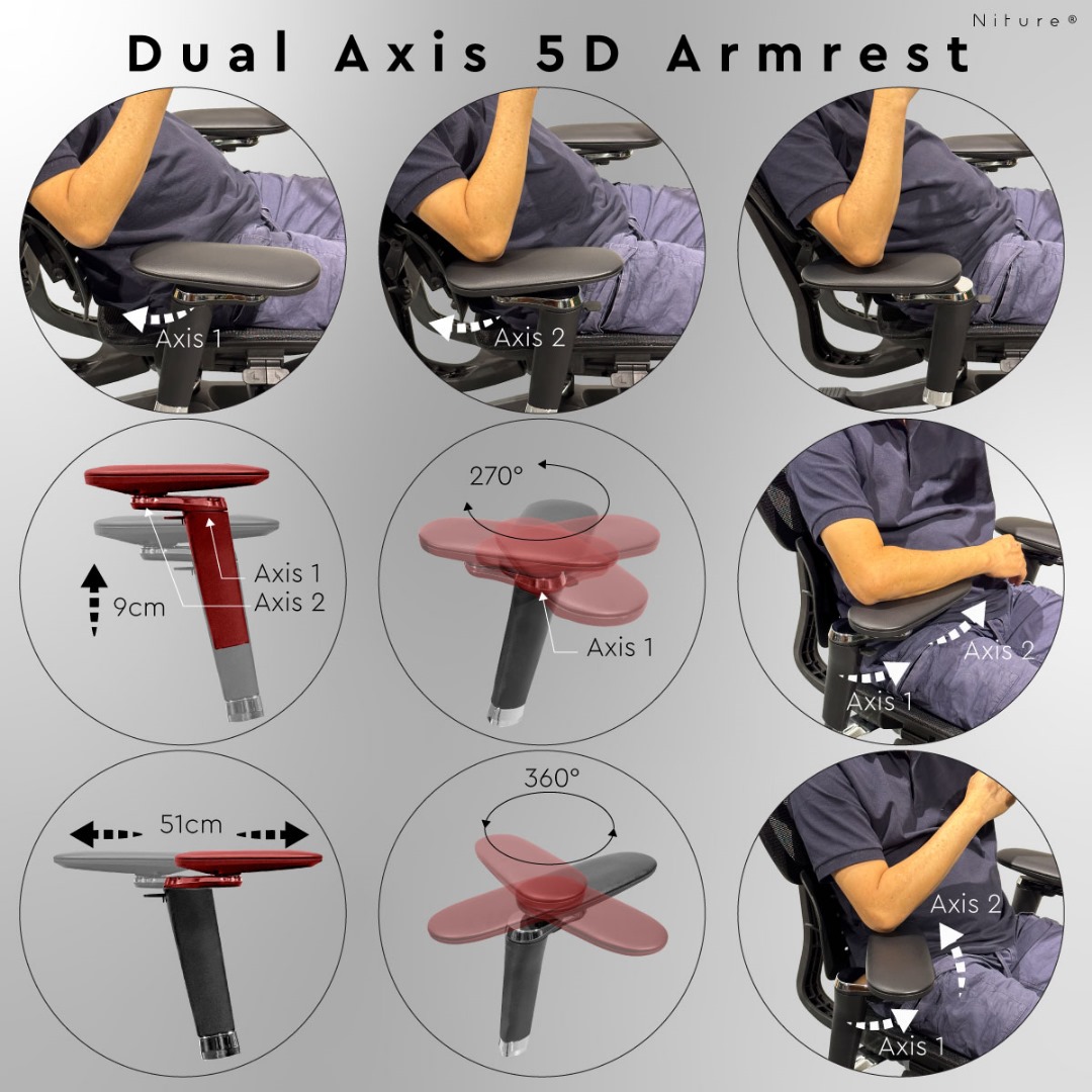 Niture SINC LITE Ergonomic High Back Chair Mesh Chair Office Chair ...