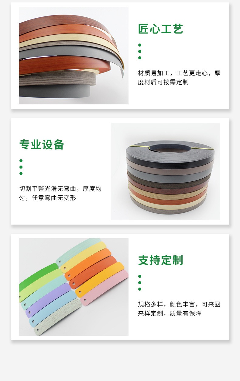 ClassAHW White Black ABS PVC Edging Banding for Wood Plywood MDF Sisi ...