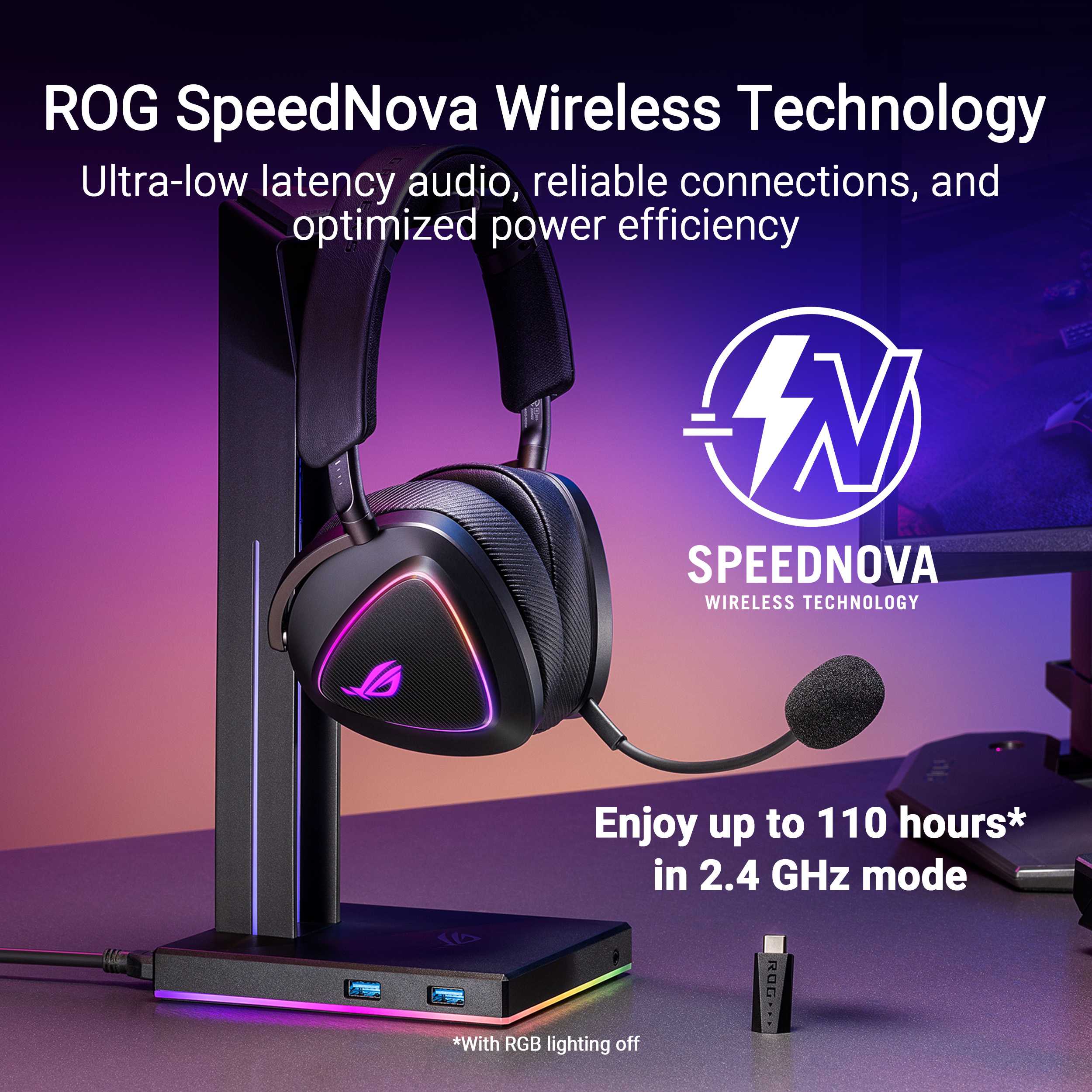 ASUS A701 ROG Delta II Wireless Gaming Headset ( BT, ROG SpeedNova 2 ...