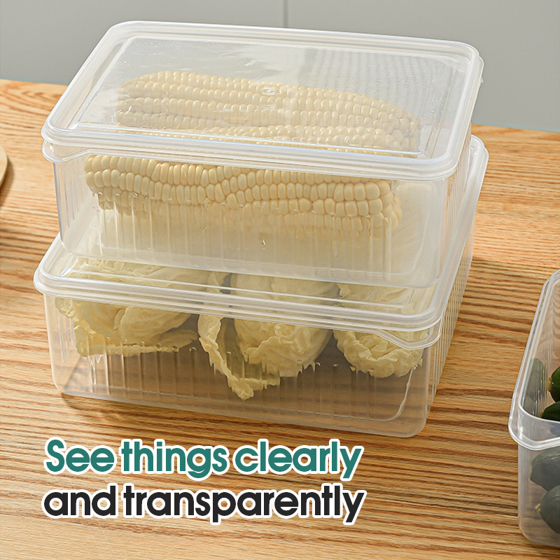 Food Storage Plastic Box With Lid Seal Containers Muji Storage ...