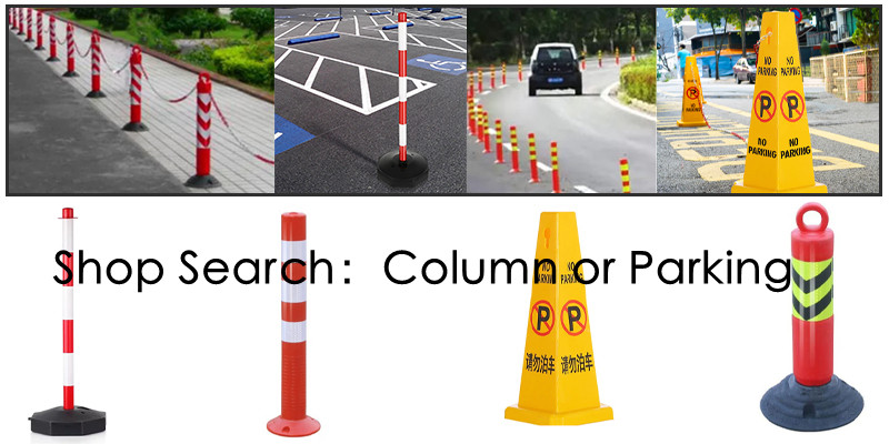 Safety Cone Flexible Pole Warning Road Facilities Crossing Sign Safety ...