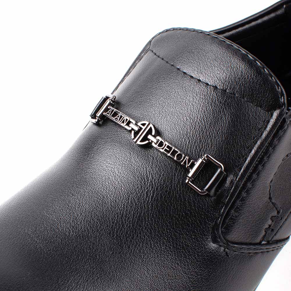 ALAIN DELON Men's PU Leather Business Shoes - Black 202417-NI2-1P ...