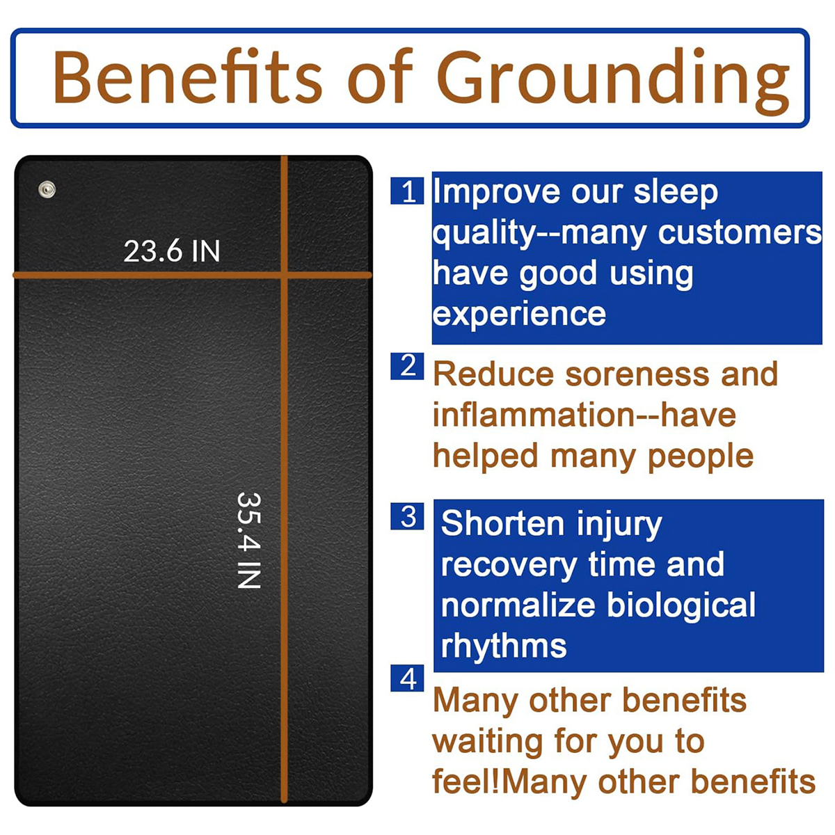 Grounding Mat Earthing Mat Reconnect to The Earth EMF Protection for ...