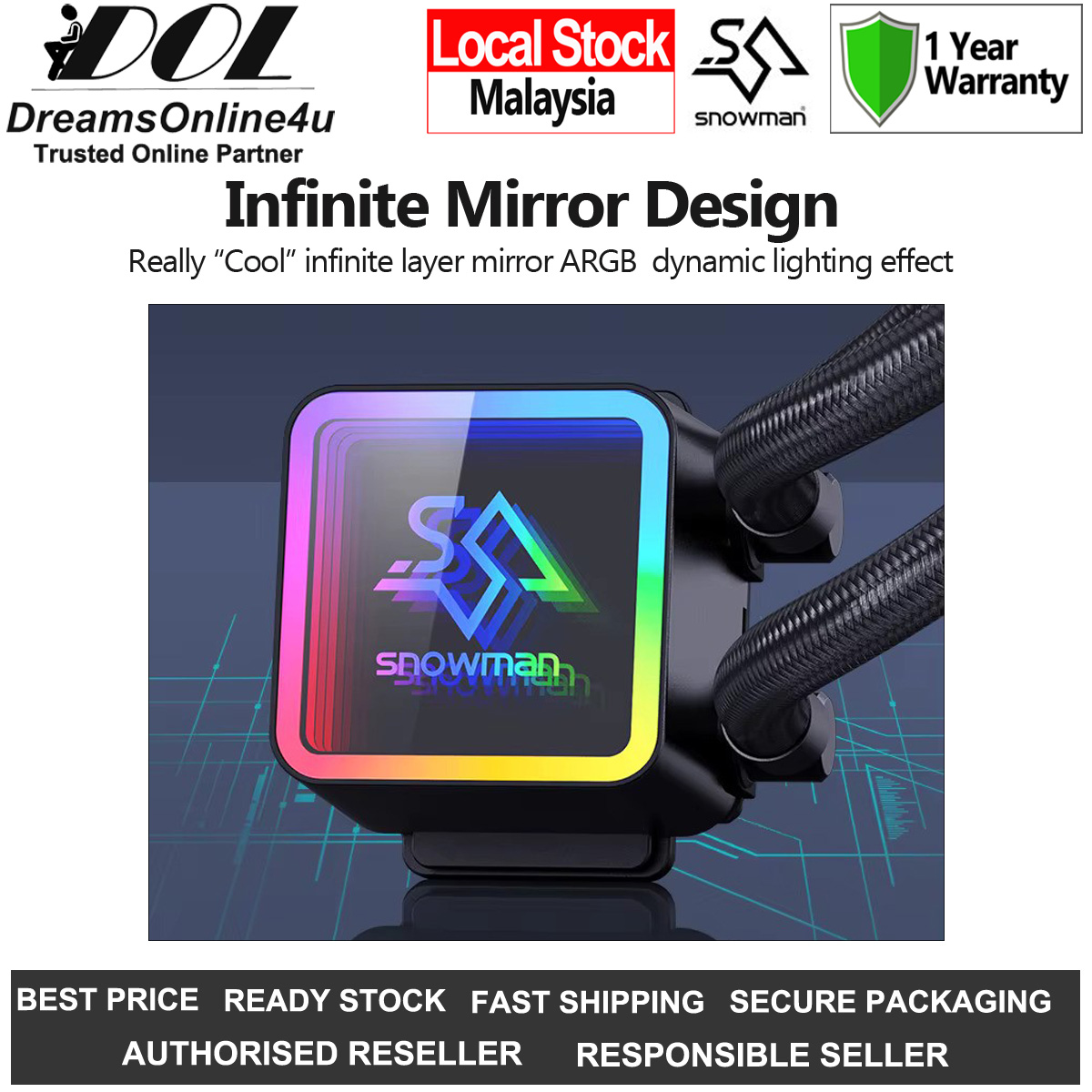 Snowman KS360 High Performance Infinite Mirror 3-Phase Motor Dynamic ...