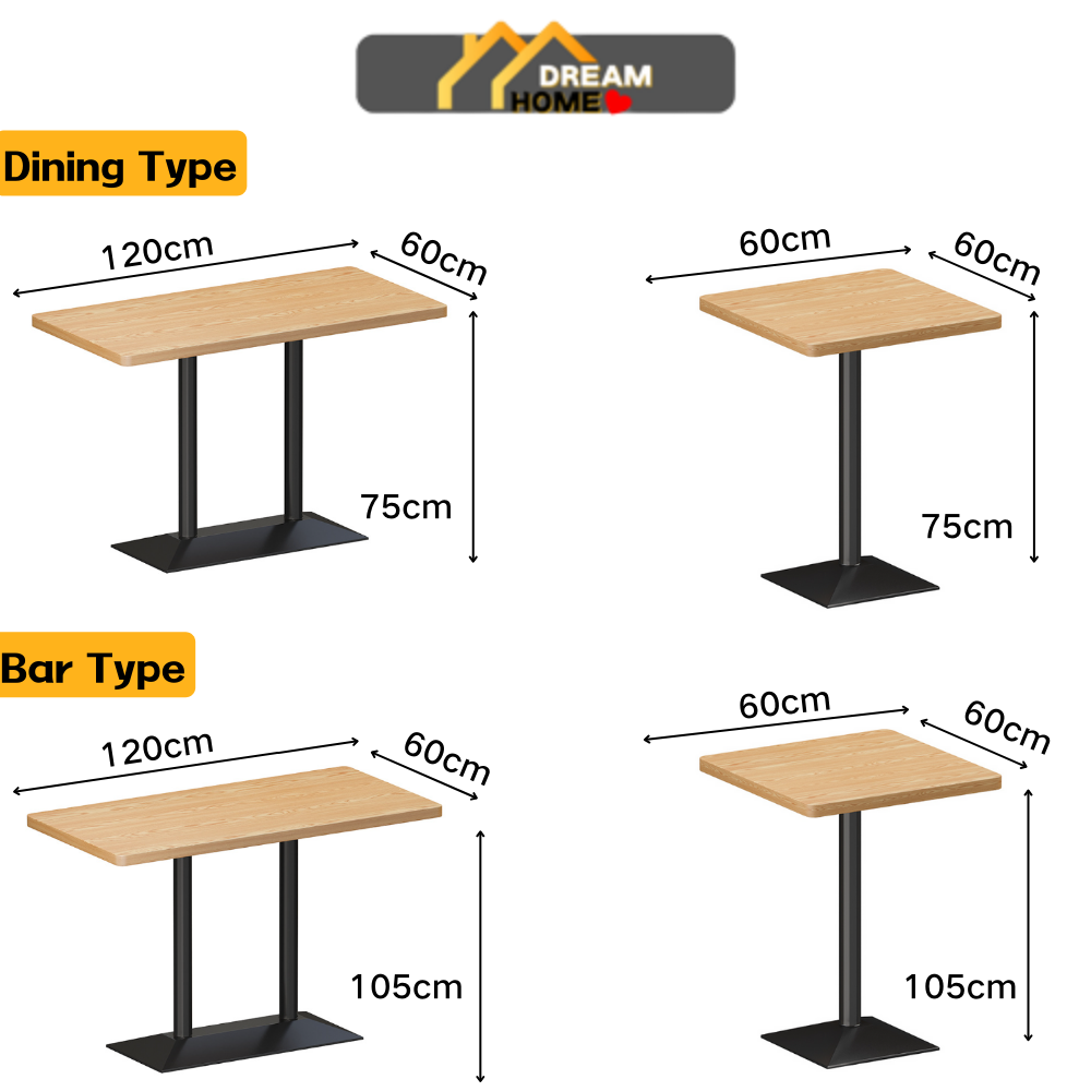 Dream Home Bar / Dining / Coffee / Cafe Table Island Kitchen Table Meja ...