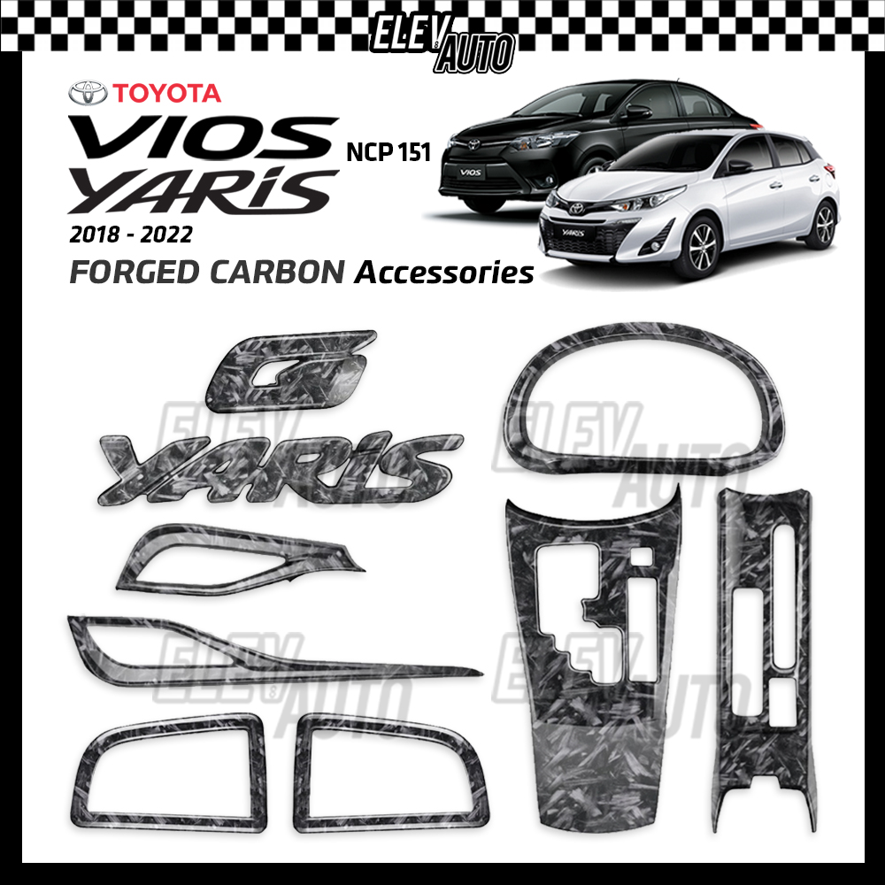 Toyota Vios NCP 151 Yaris 2018 - 2022 Forged Carbon Interior Exterior ...