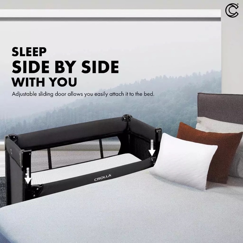 Crolla Ally Two Tone Foldable Baby Playpen with Sliding Door | Newborn ...