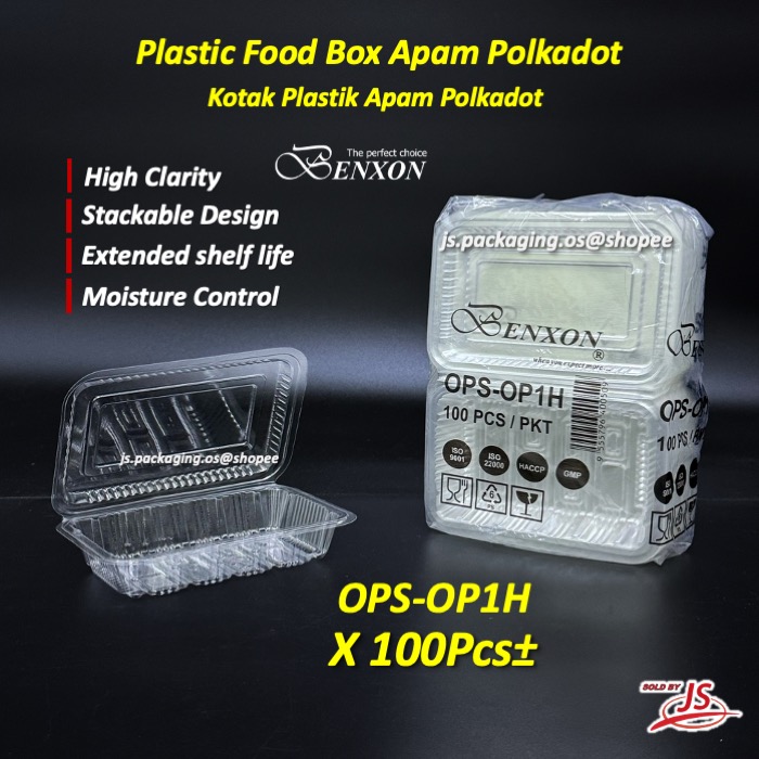 OPS-OP1H Benxon Disposable Plastic Box Apam Polkadot Plastic Tray ...