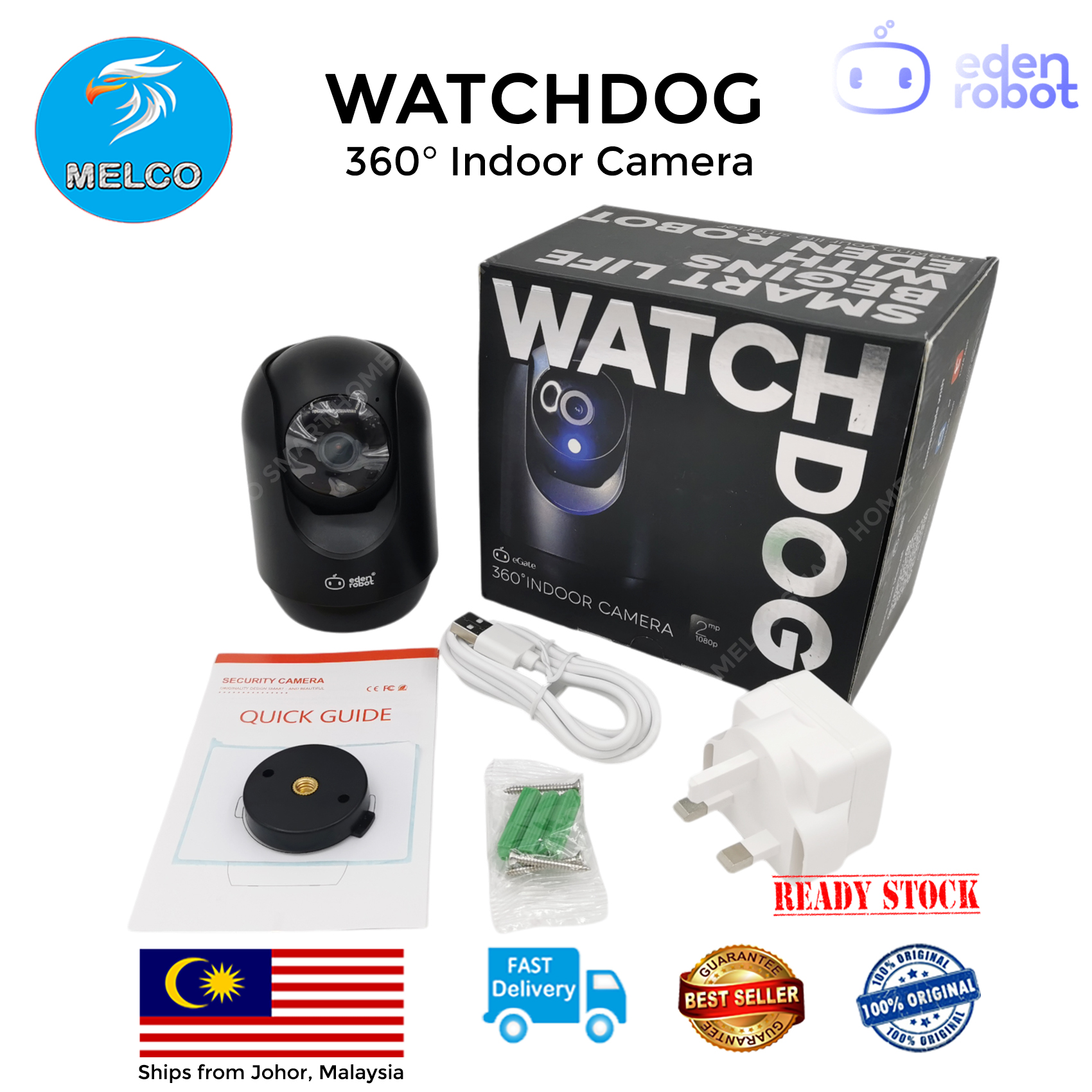 Eden Robot Gpro | eGate Smart Camera CCTV *Limited Edition Matte Black ...