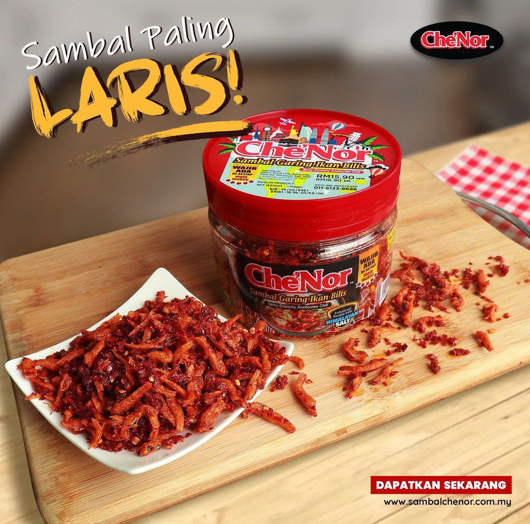 Che'Nor Sambal Garing Ikan Bilis Che Nor 160g | Shopee Malaysia