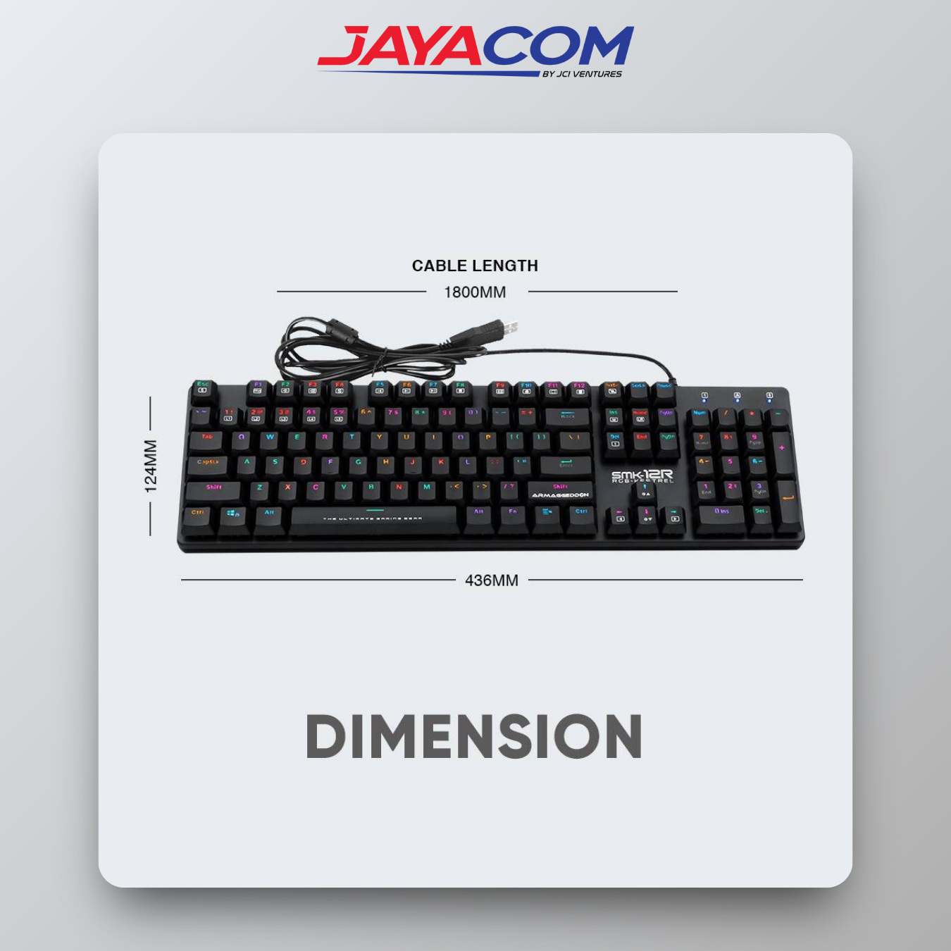 Armaggeddon SMK-12R RGB Kestrel 104-Keys Mechanical Gaming Keyboard – Black Switch / Red Switch ...