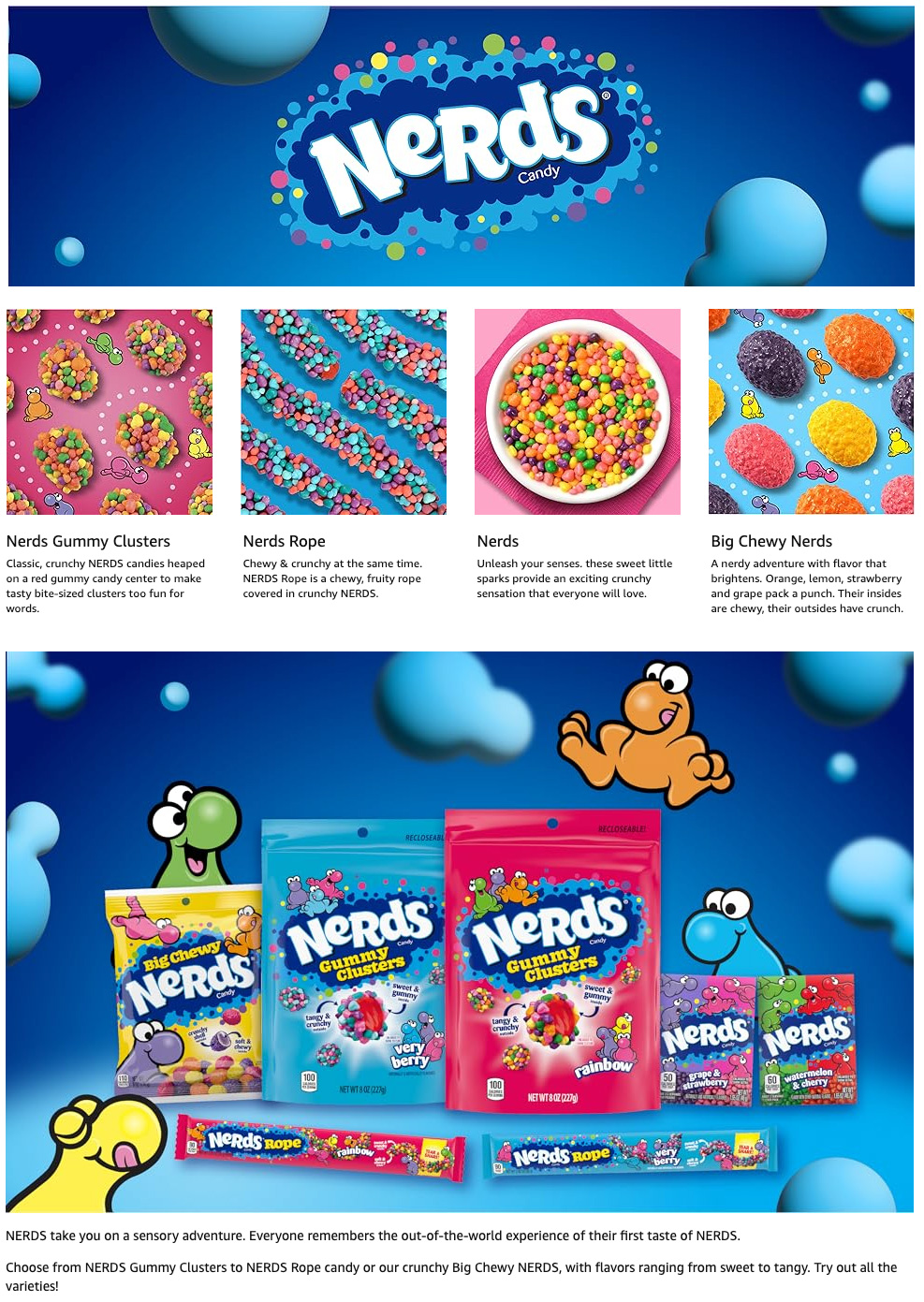 Nerds Rope Rainbow Candy | Willy Wonka Nerds Candy imported USA Grape ...