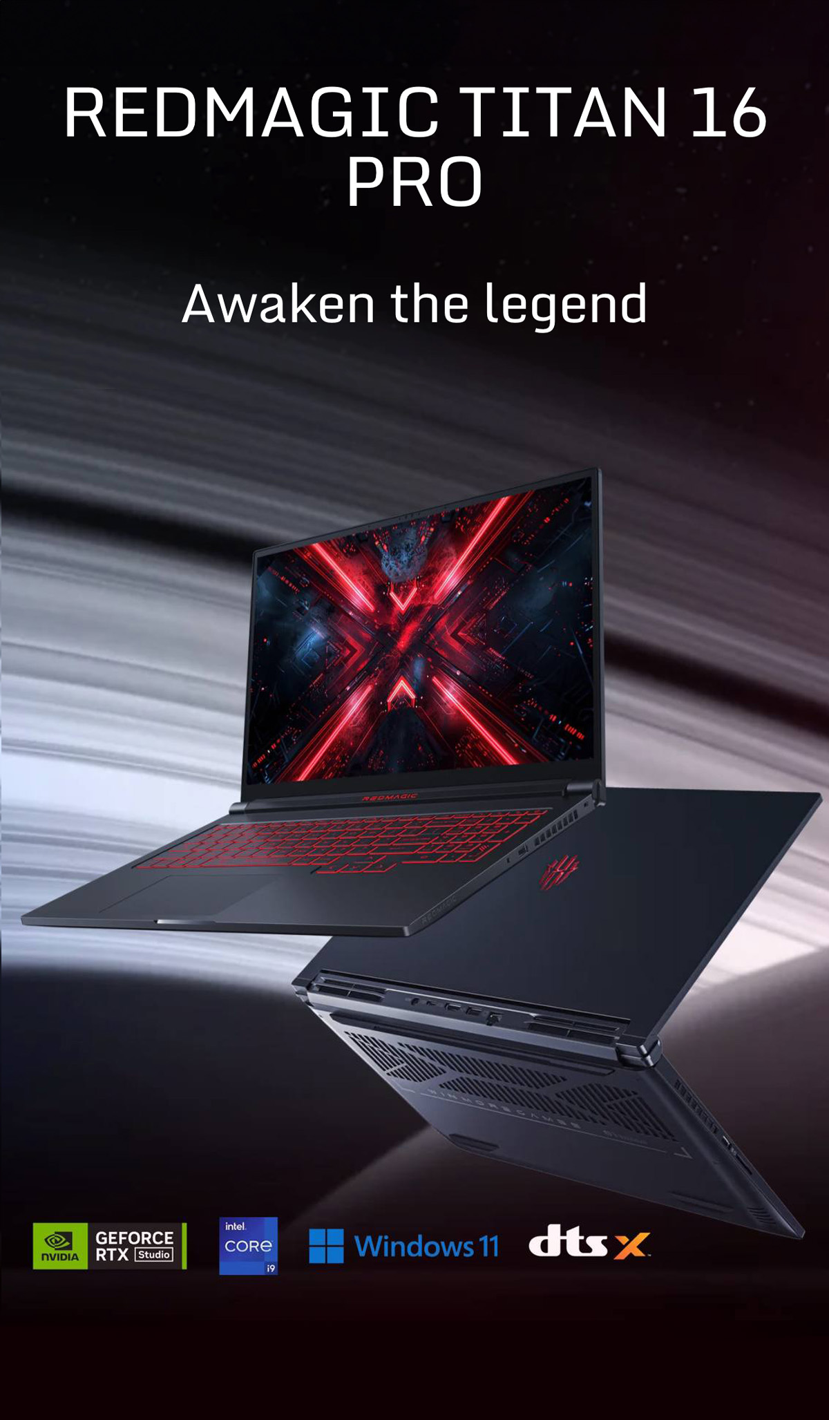 REDMAGIC Titan 16 Pro | Intel i9-14900H | GeForce RTX™ 4060 | 16" 2.5K + 240Hz | All-metal ...