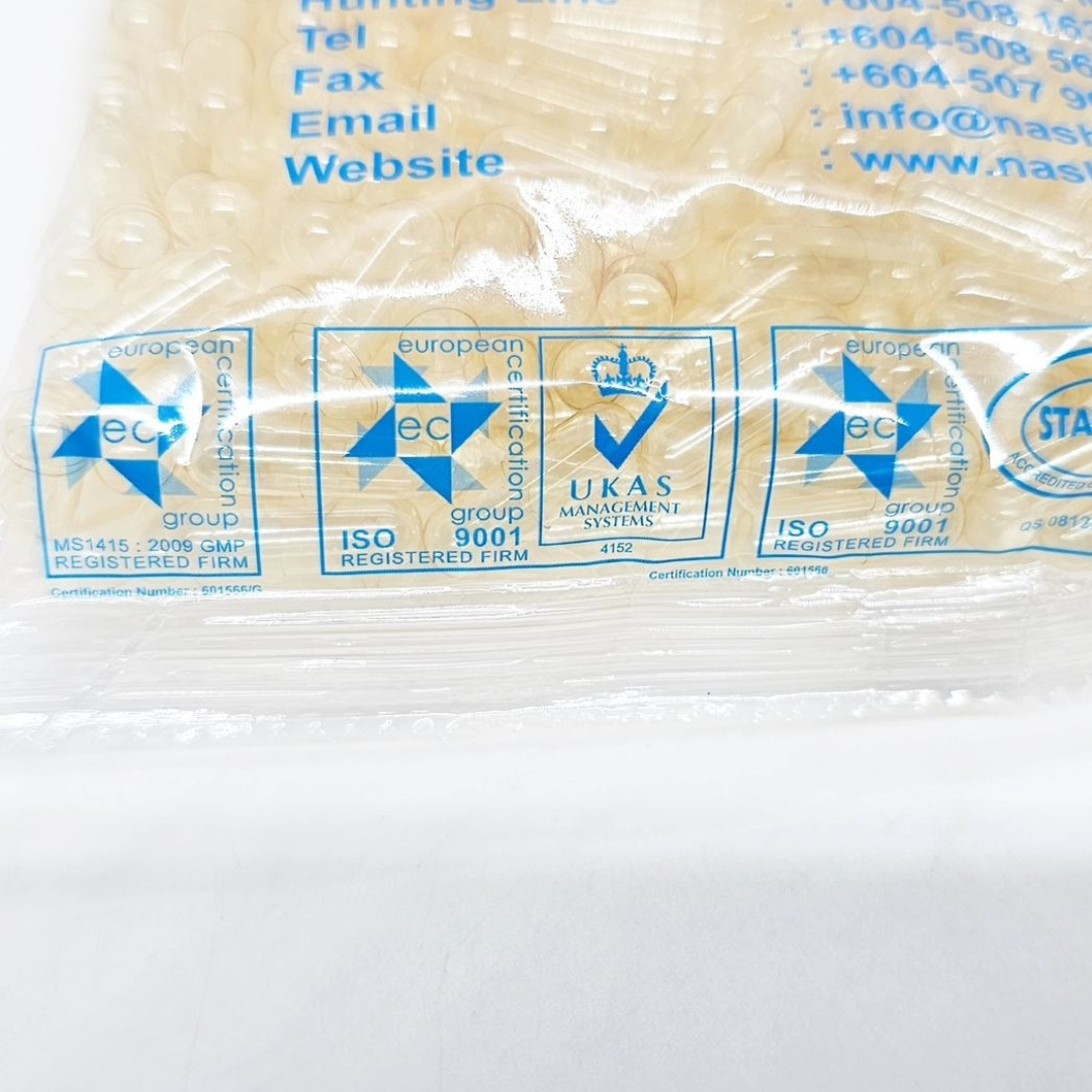 Nashmir Kapsul Kosong HALAL Size 1 (1000pcs) / Gelatin Empty Capsule ...