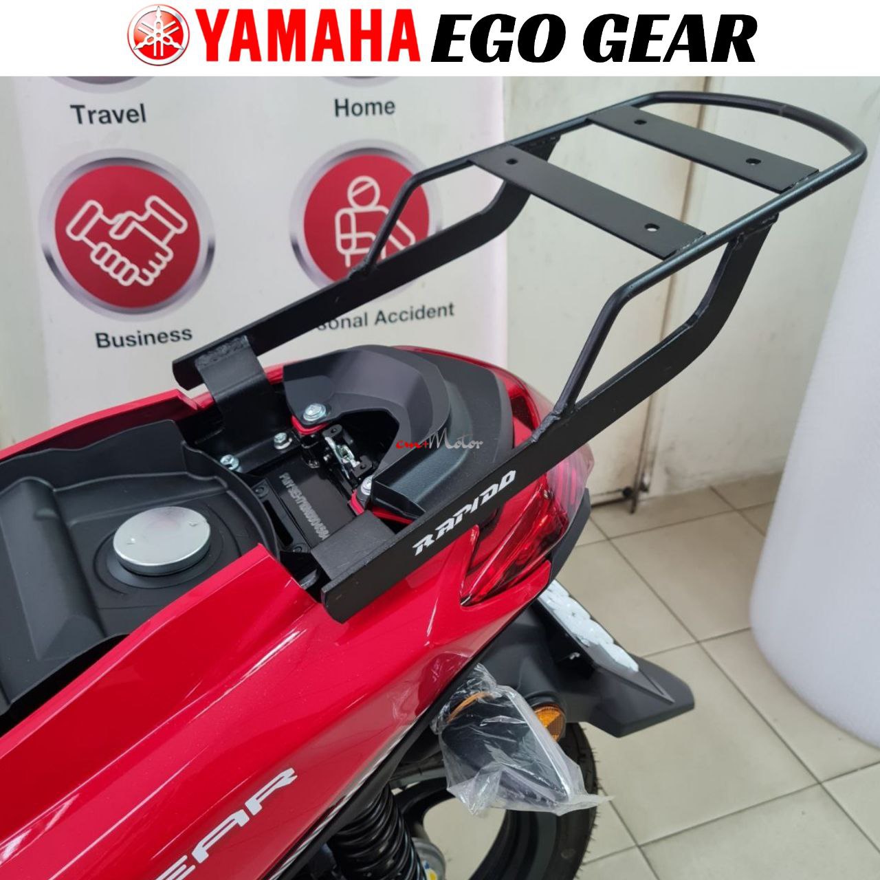 Box 36L GS BMX Adv ABS Motorcycle+RAPIDO Monorack Vrack YAMAHA 135LC V1 ...