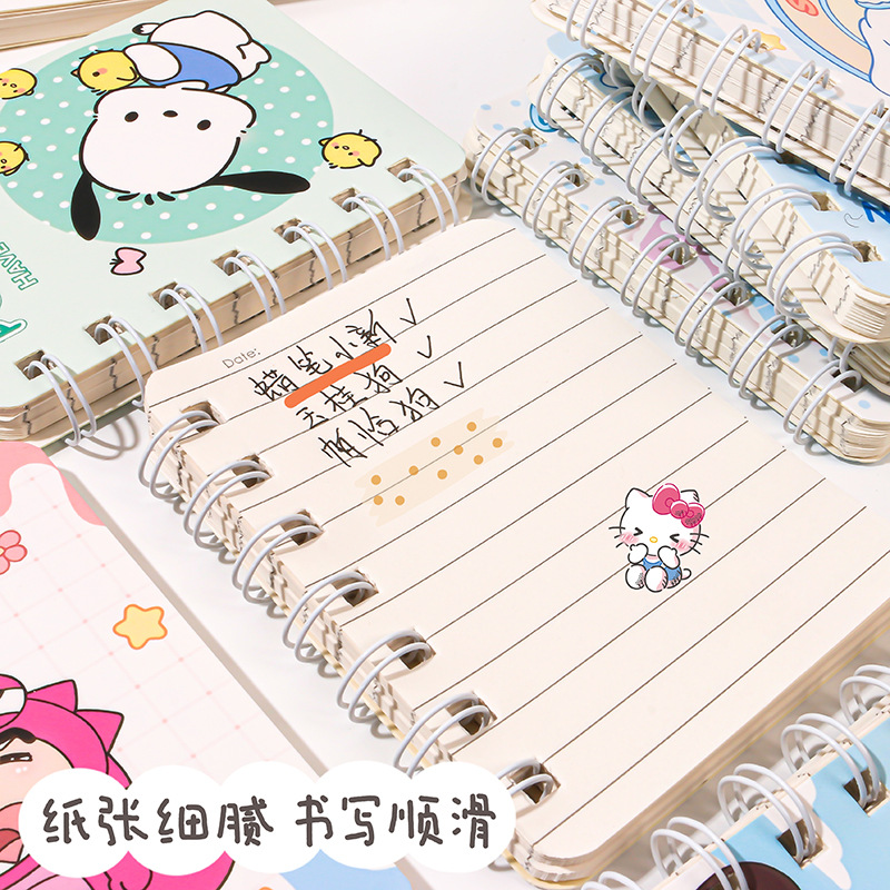 Whitespace Cute Sanrio Mini Ring Notebook Kids Small Book Buku Nota ...