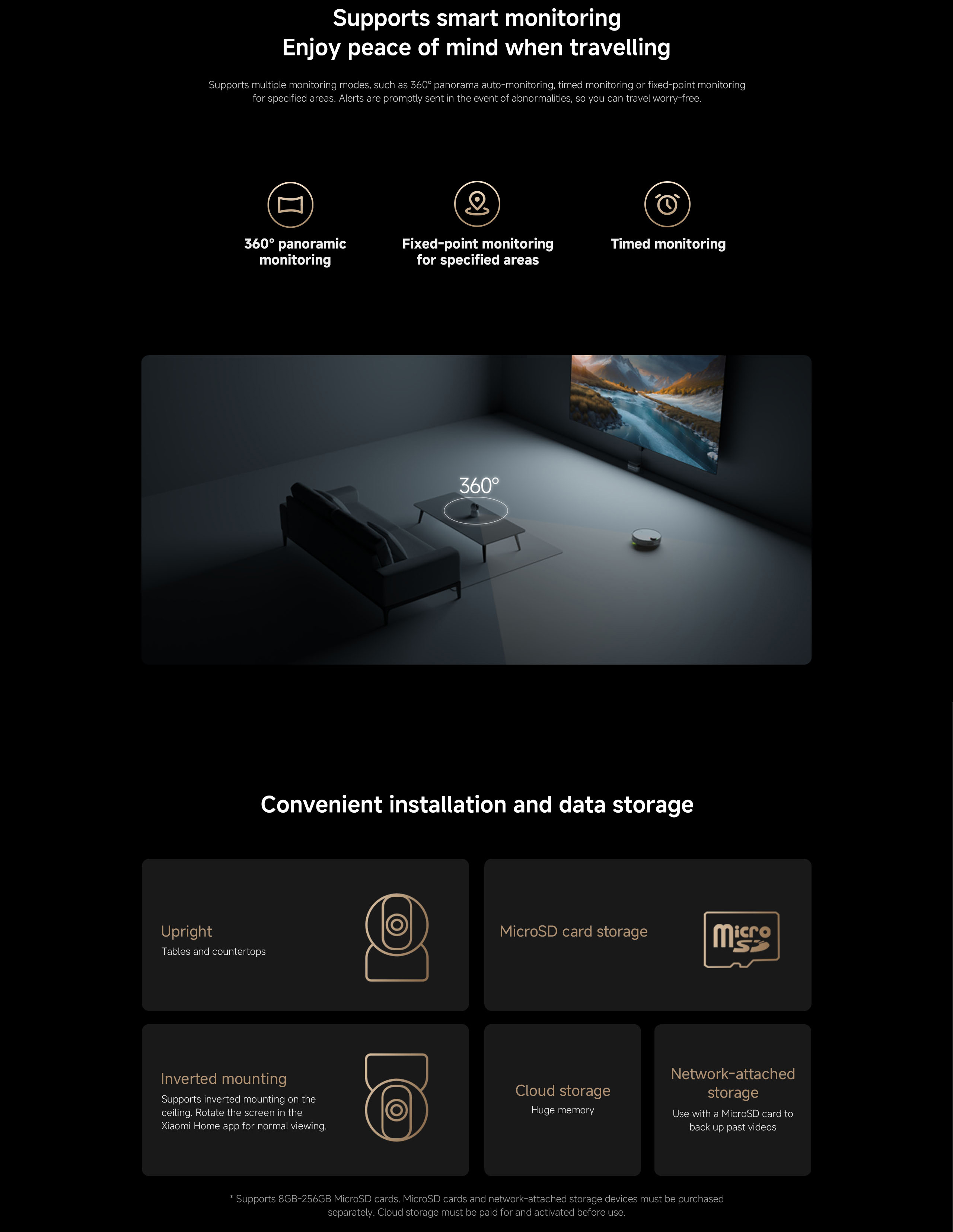Xiaomi Smart Camera C700 4K ultra-HD images/8MP camera/Flagship AI chip ...