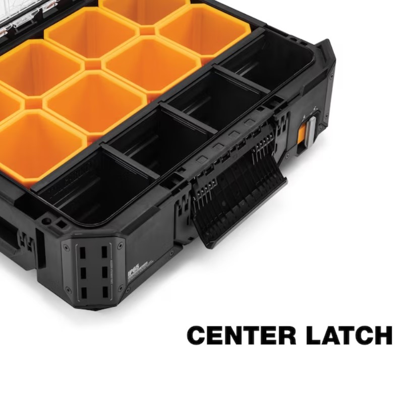 TOUGHBUILT STACKTECH 11-Compartment Large Plastic Small Parts Organizer ...