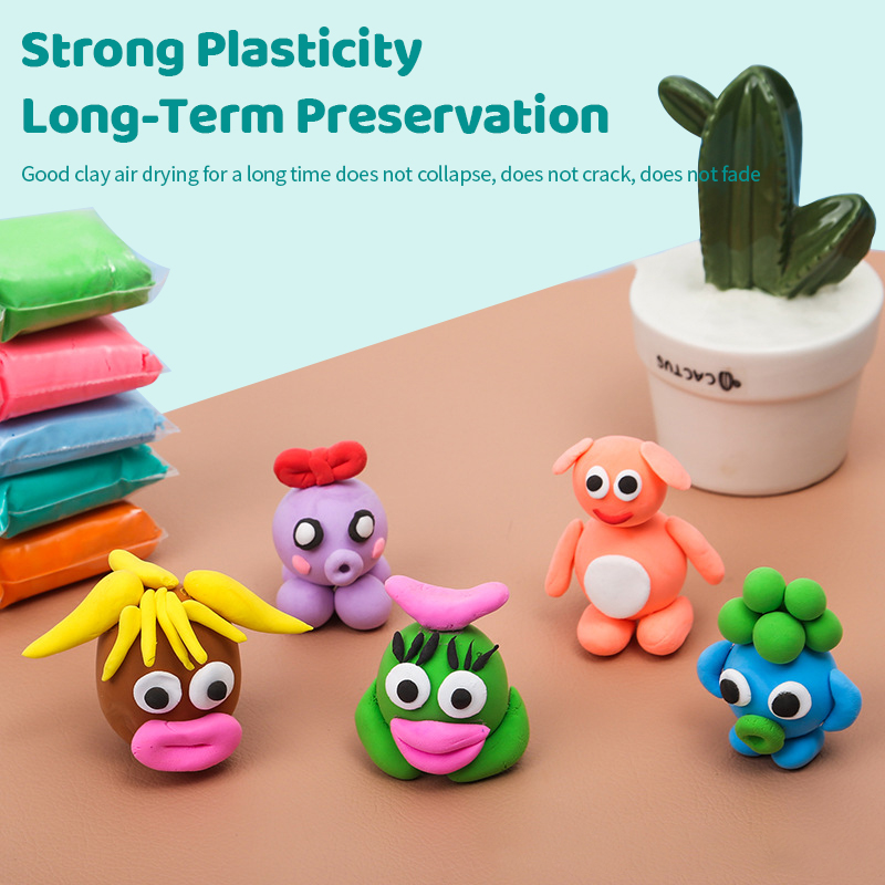 12 /24 /36 Colors Super Light Clay Set Rubber Clay Non-Toxic DIY Air ...