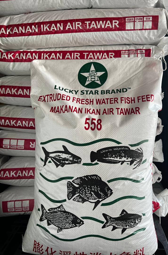 LUCKY STAR BRAND MAKANAN IKAN AIR TAWAR 558 20KG/LUCKY STAR BRAND 558 ...