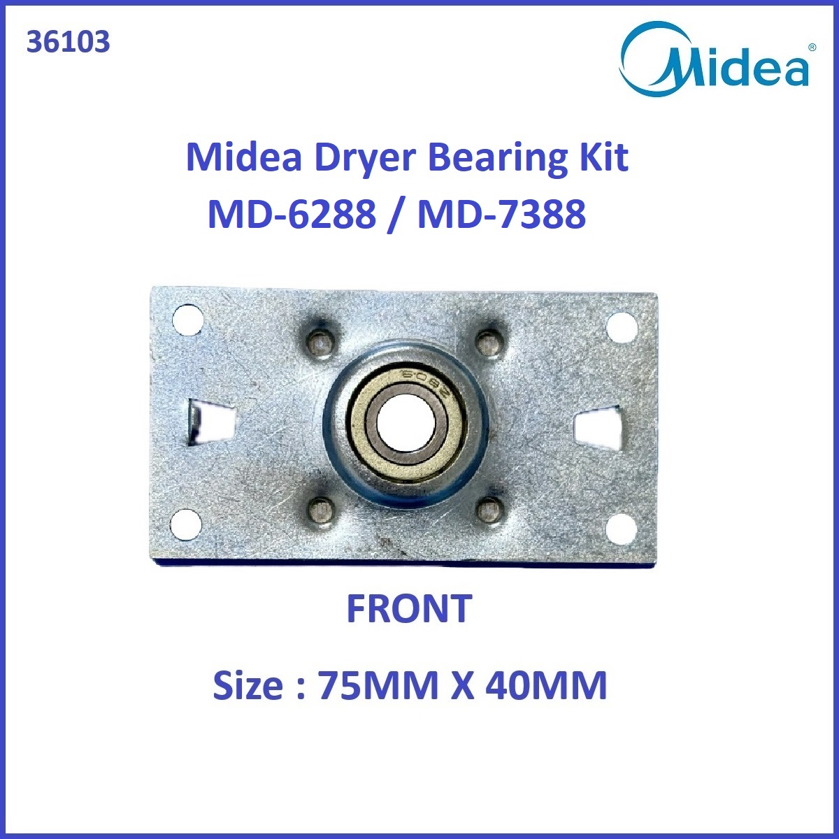 MIDEA MD-6288 / MD-7388 / MD-100A70 Dryer Bearing Kit for dryer drum ...