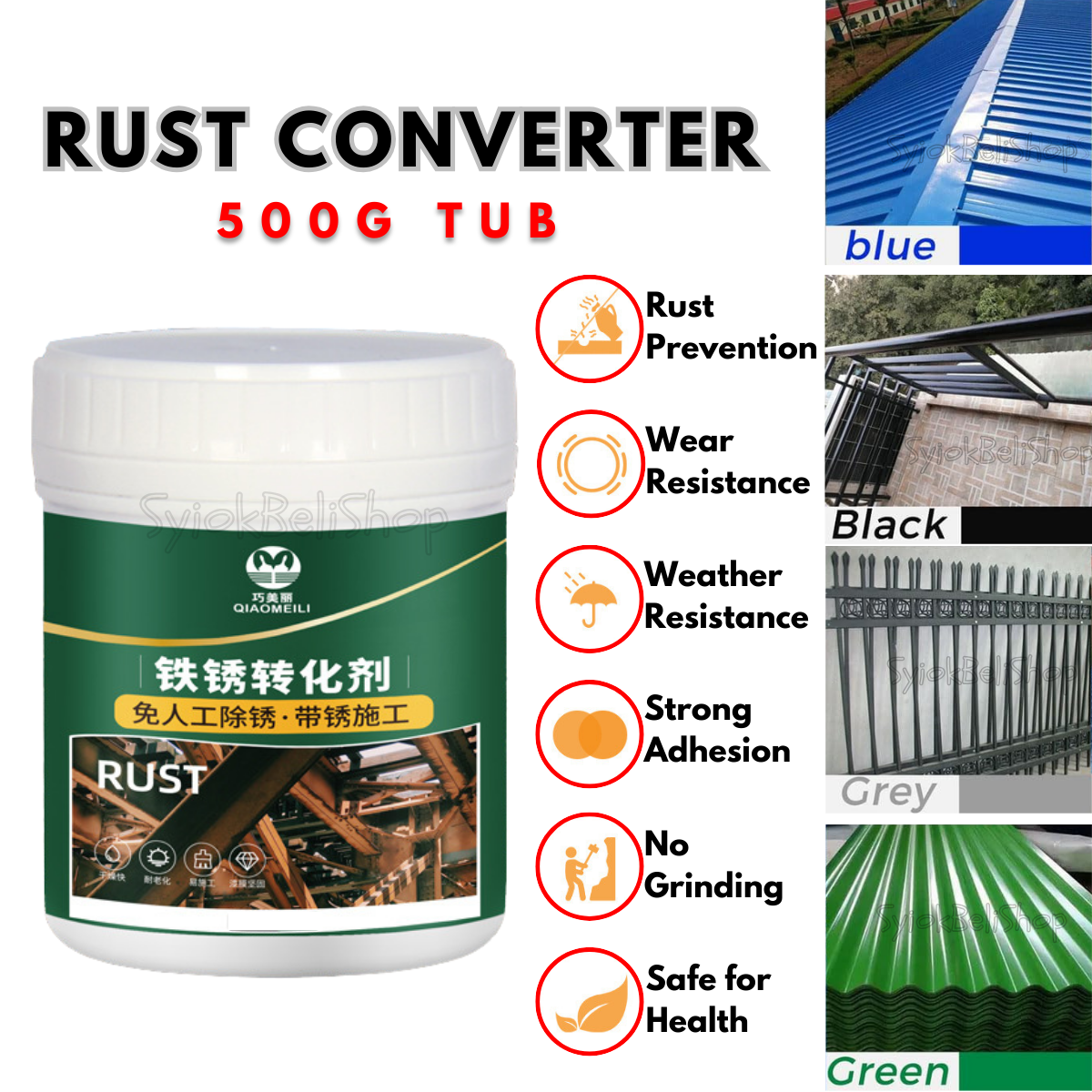 Rust Repair Rust Removal 500g Anti Rust Conversion Agent Metal Paint ...