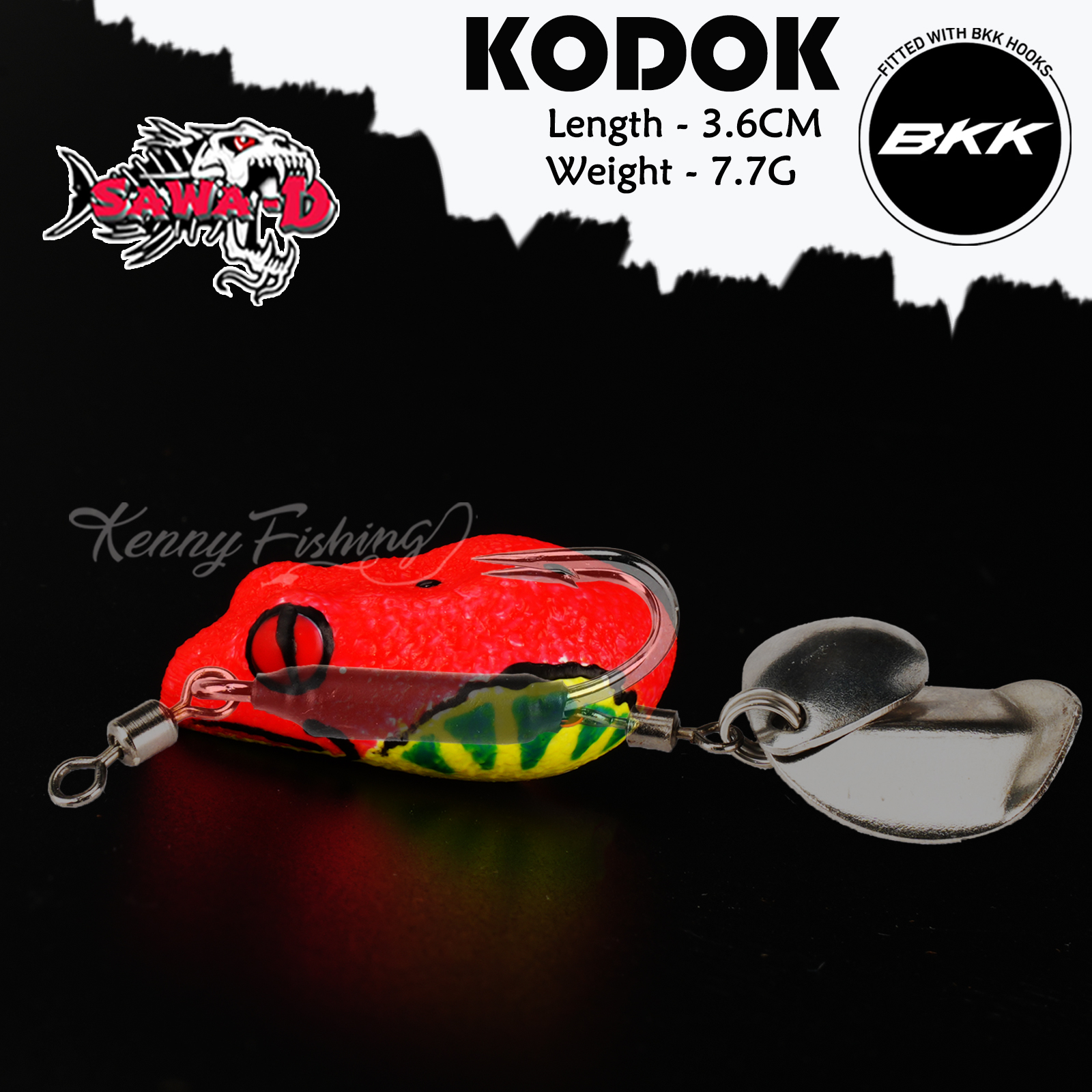 Sawa-D Kodok Soft Frog 3.6cm 7.7g Umpan Tiruan Katak Getah Casting ...