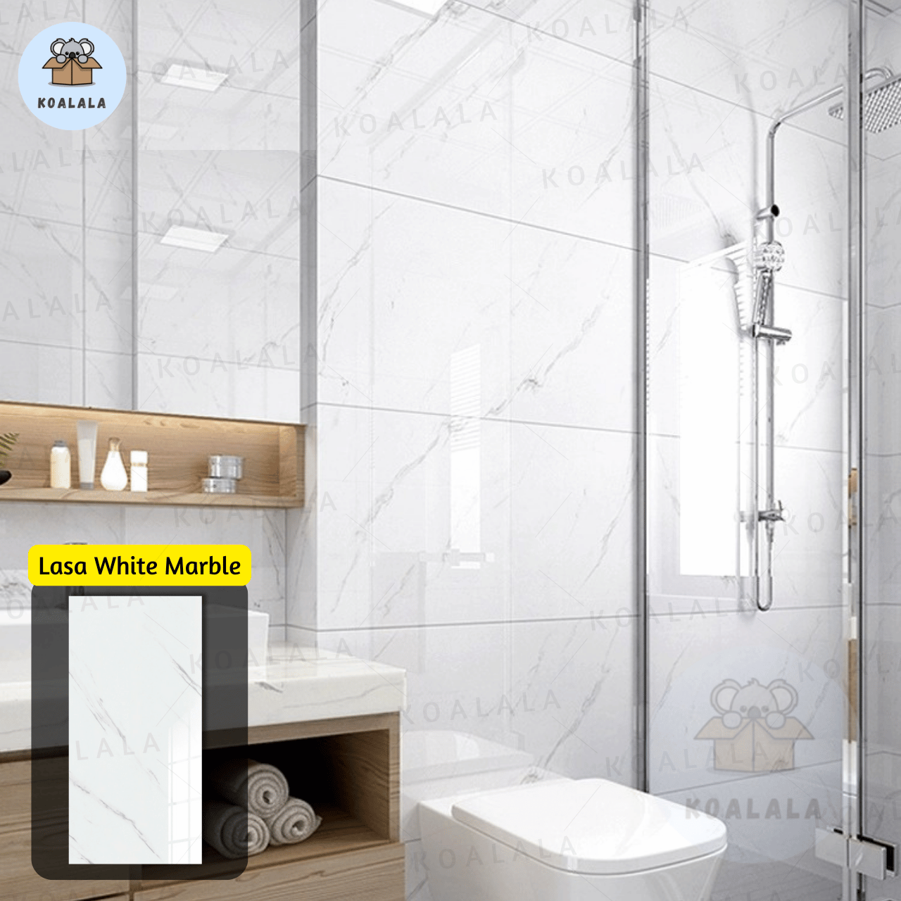 Kitchen Wall Sticker Paper Dinding Bathroom Wallpaper Waterproof Tile ...