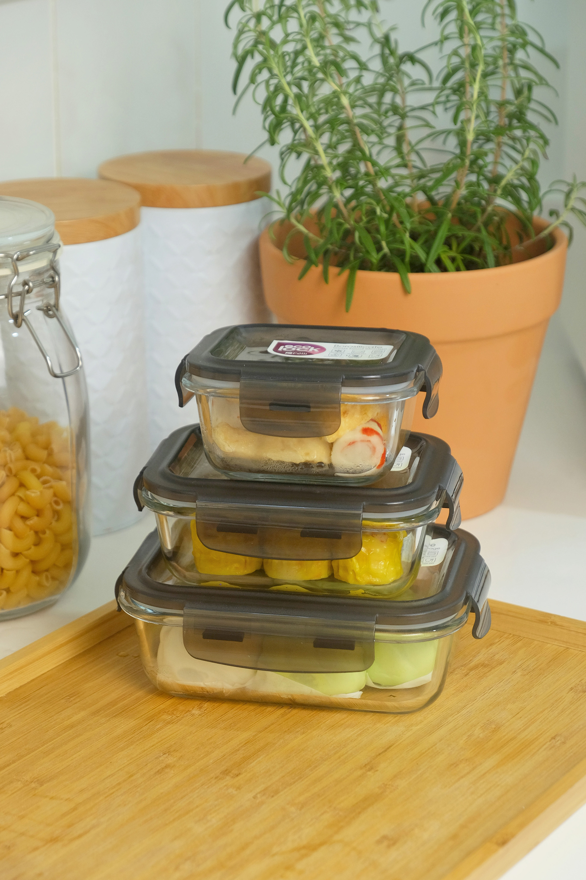 Felli Ecolock Borosilicate Glass Food Storage Container Square ...