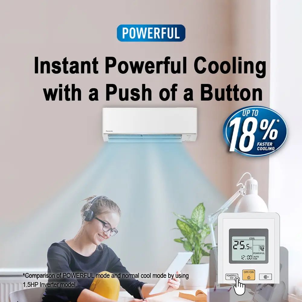 [🆓𝐃𝐄𝐋𝐈𝐕𝐄𝐑𝐘] PANASONIC X-Deluxe R32 5 Star Inverter Wifi Air Conditioner ...