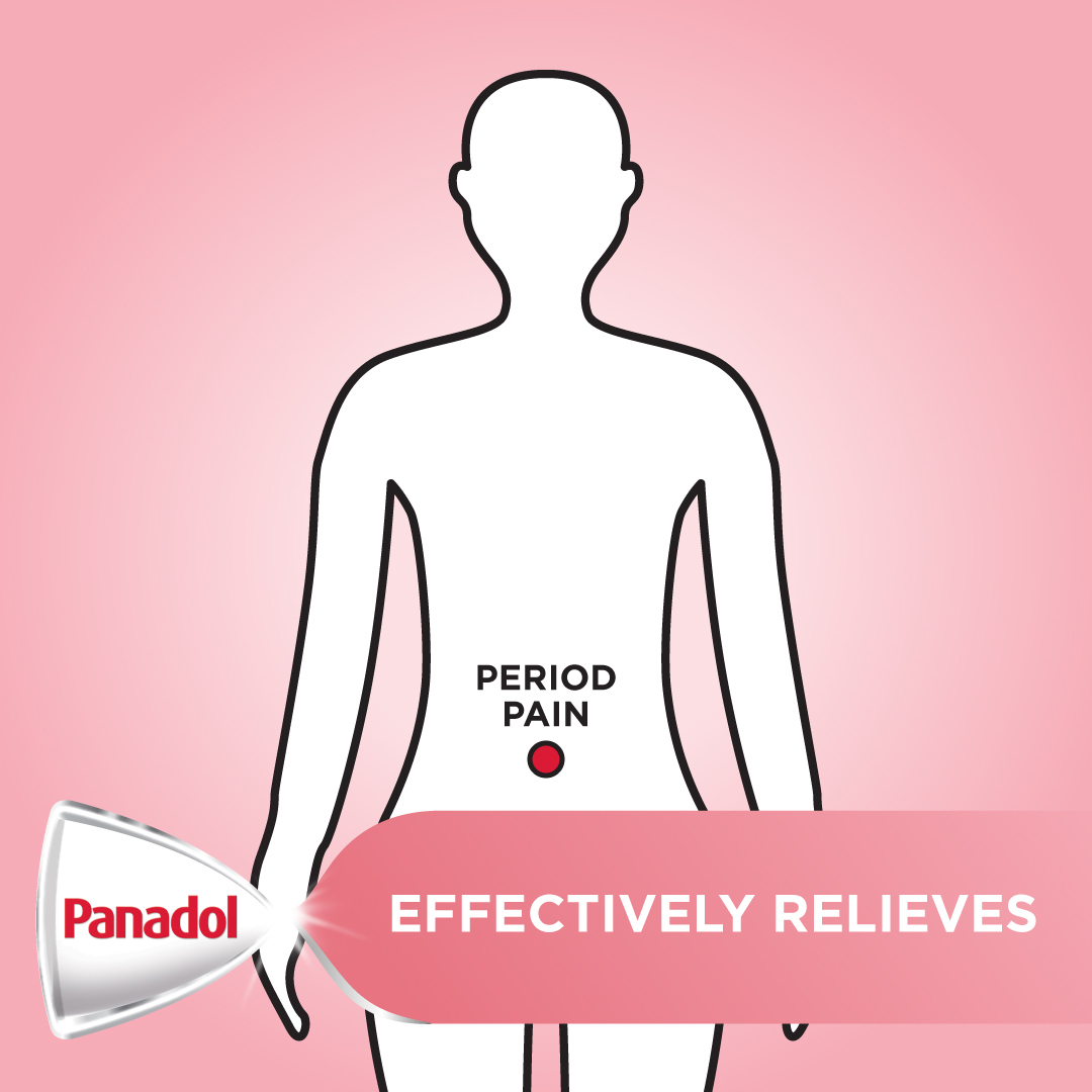 Panadol Menstrual Caplet for Effective Relief Of Period Pain, Bloating ...