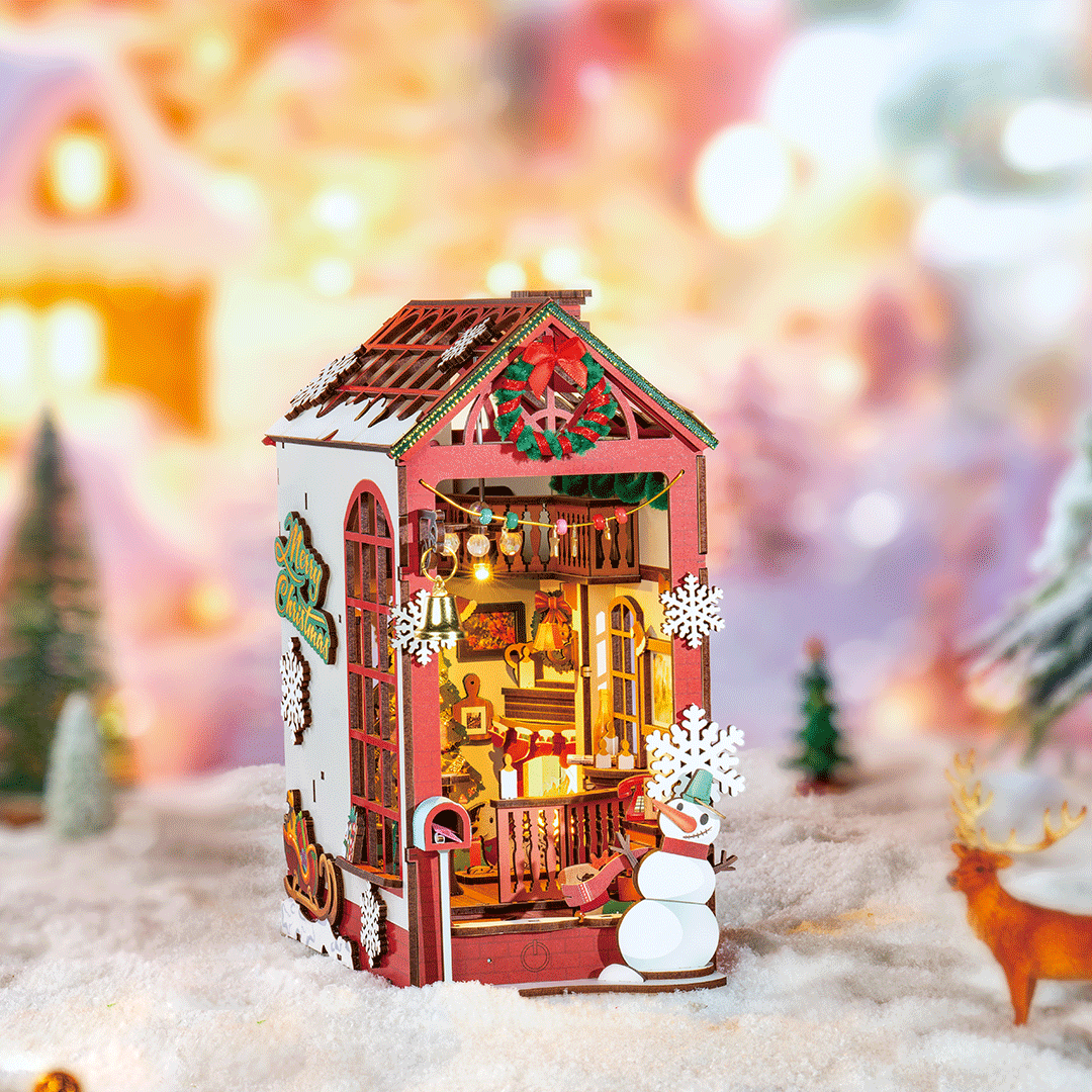 [Christmas Gift] Robotime Rolife DIY 3D Wooden Puzzle Book Nook ...