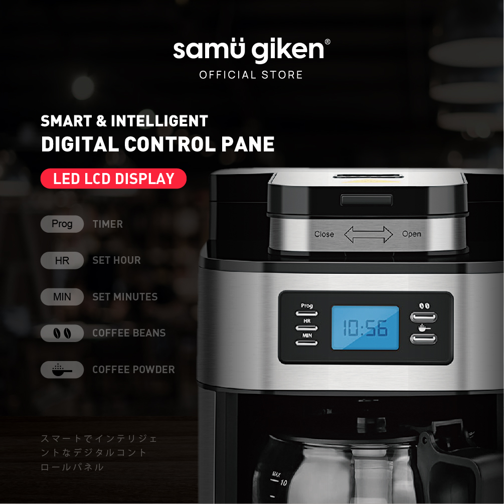 (BRAND BOX) Samu Giken Instant Automatic Grinding Espresso Coffee Maker ...