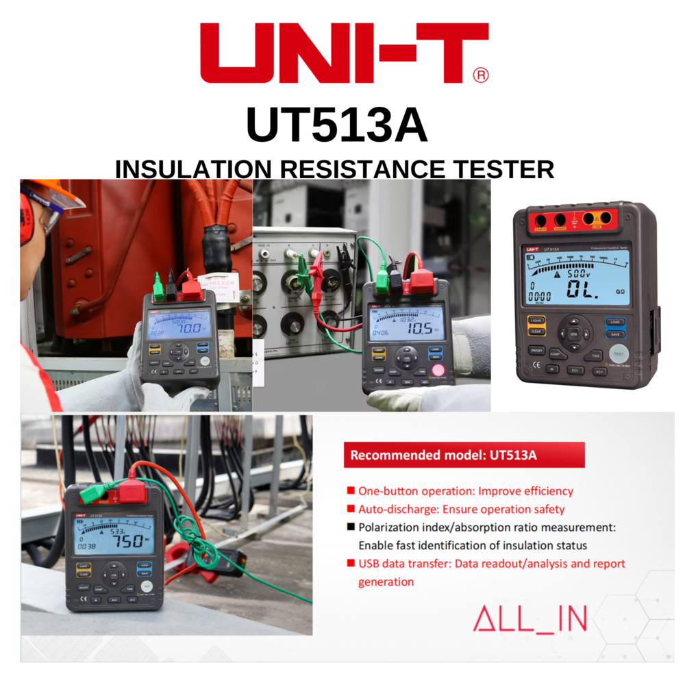 UNI-T UT513A INSULATION RESISTANCE TESTERS | Shopee Malaysia