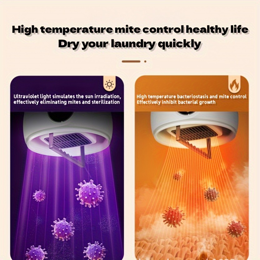 Portable Mini Laundry Dryers with Remote Control, Small Compact ...