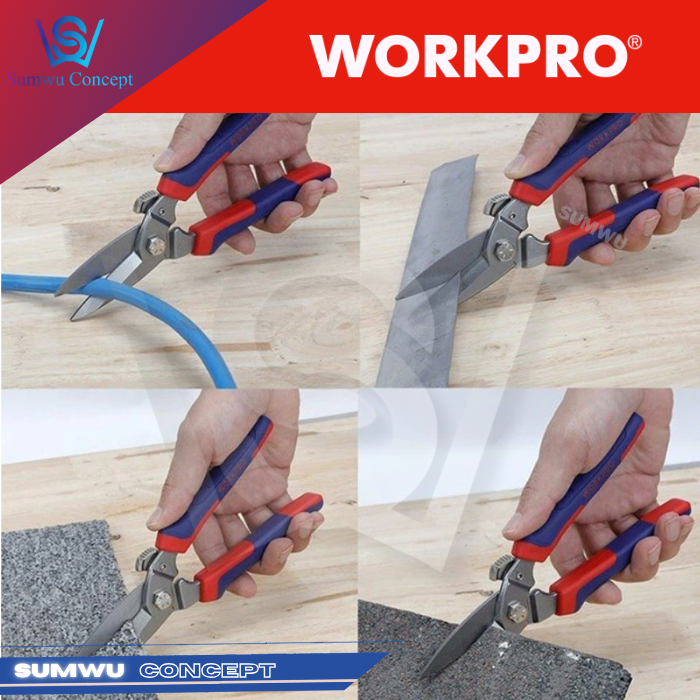 WORKPRO Multi-function CR-V Forged Shears 200mm (8") WP214009 ...