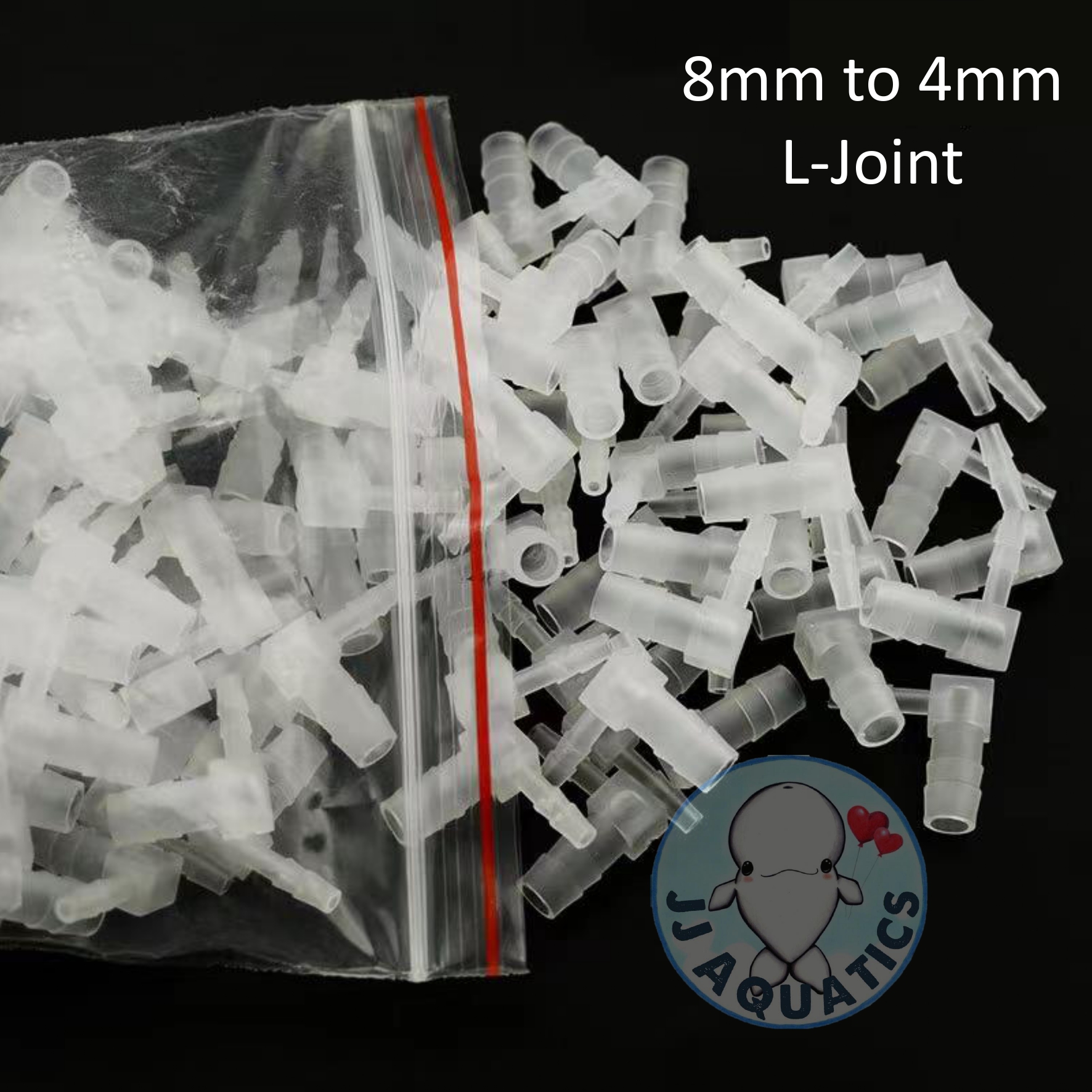 🔥Ready Stock🔥8mm To 4mm Conversion Plastic L Joint Connector 90 Joint ...